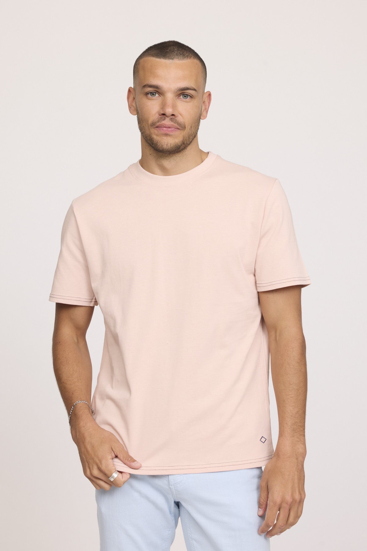 Lee Cooper Tee-shirts manches courtes T-shirt AUBIN Rose Dragée homme ...