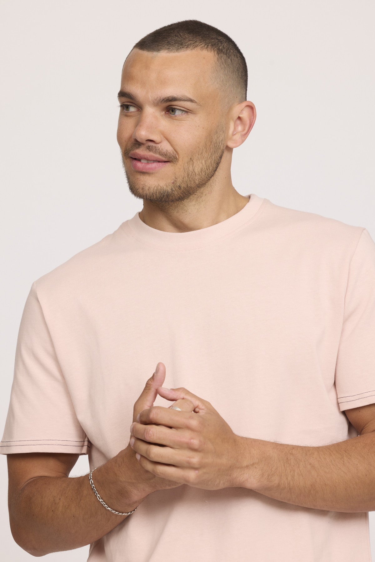 Lee Cooper Tee-shirts manches courtes T-shirt AUBIN Rose Dragée homme ...