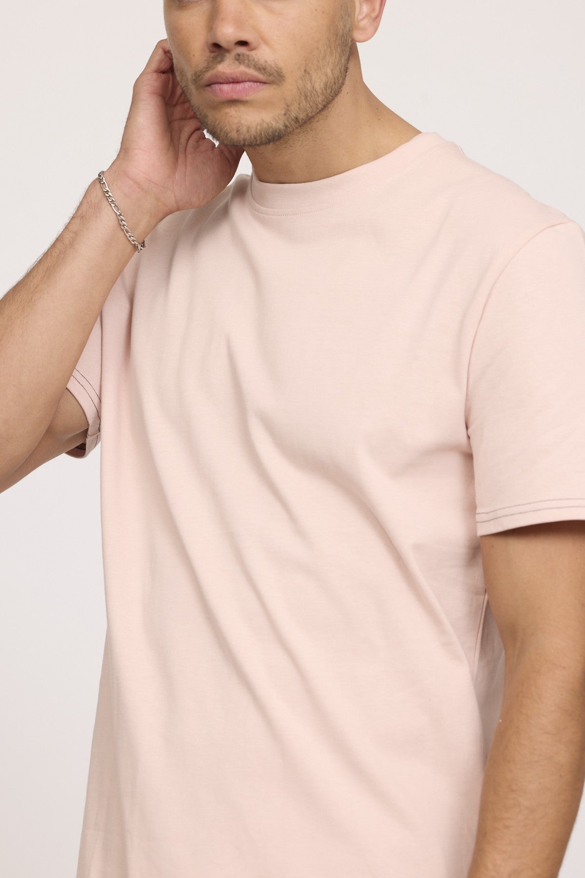 Lee Cooper Tee-shirts manches courtes T-shirt AUBIN Rose Dragée homme ...