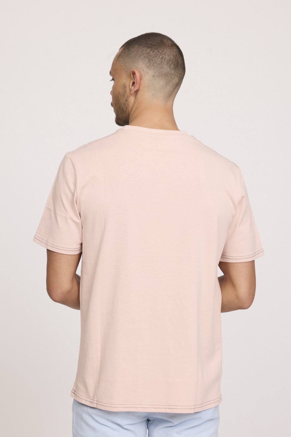 Lee Cooper Tee-shirts manches courtes T-shirt AUBIN Rose Dragée homme ...