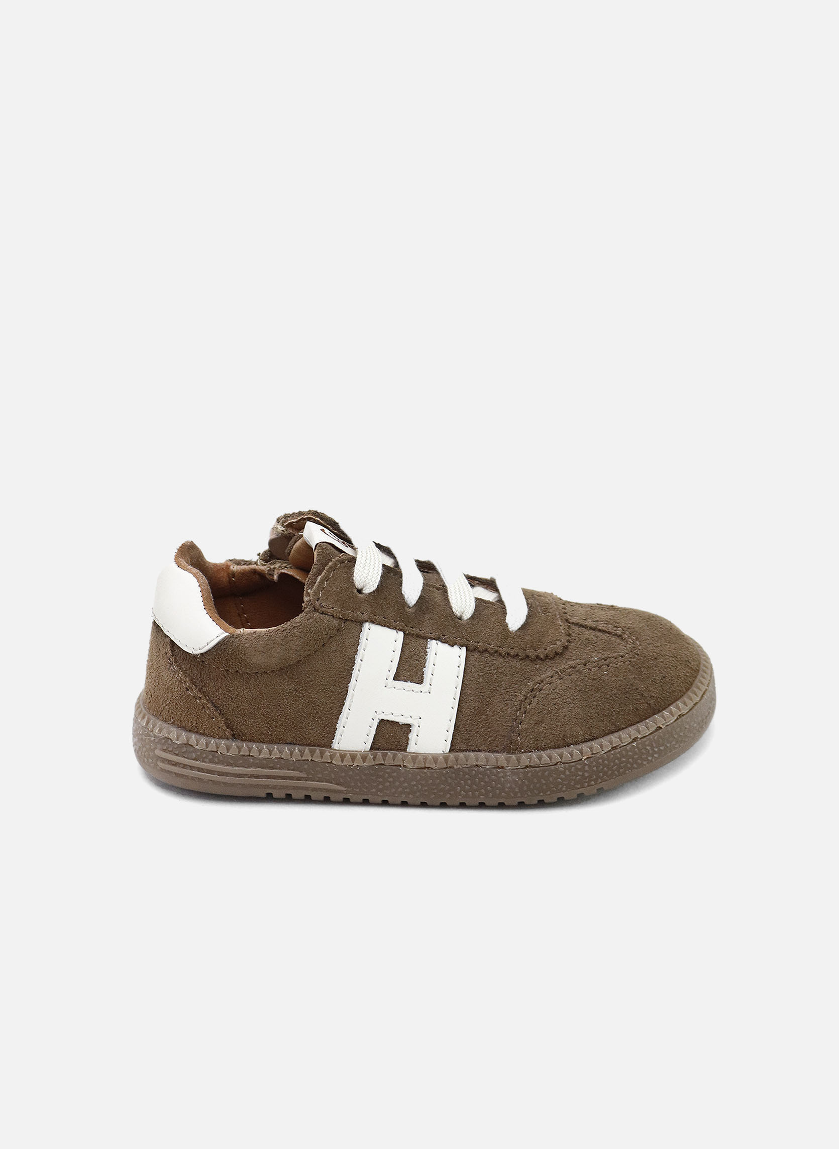 Eli 1957 Baskets Baskets cuir 58012AM-VELOUR-ALPACA Marron garçon ...
