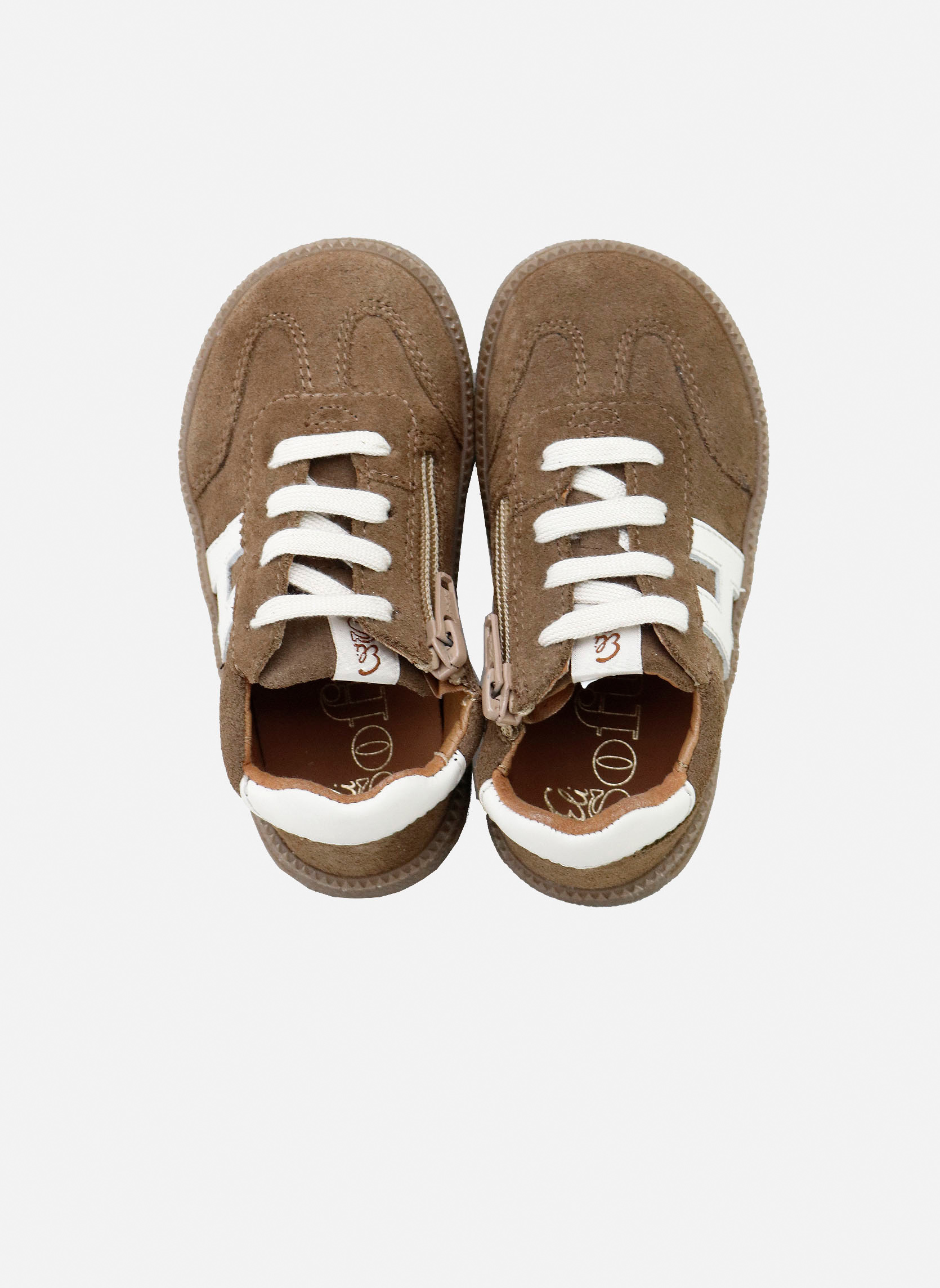 Eli 1957 Baskets Baskets cuir 58012AM-VELOUR-ALPACA Marron garçon ...