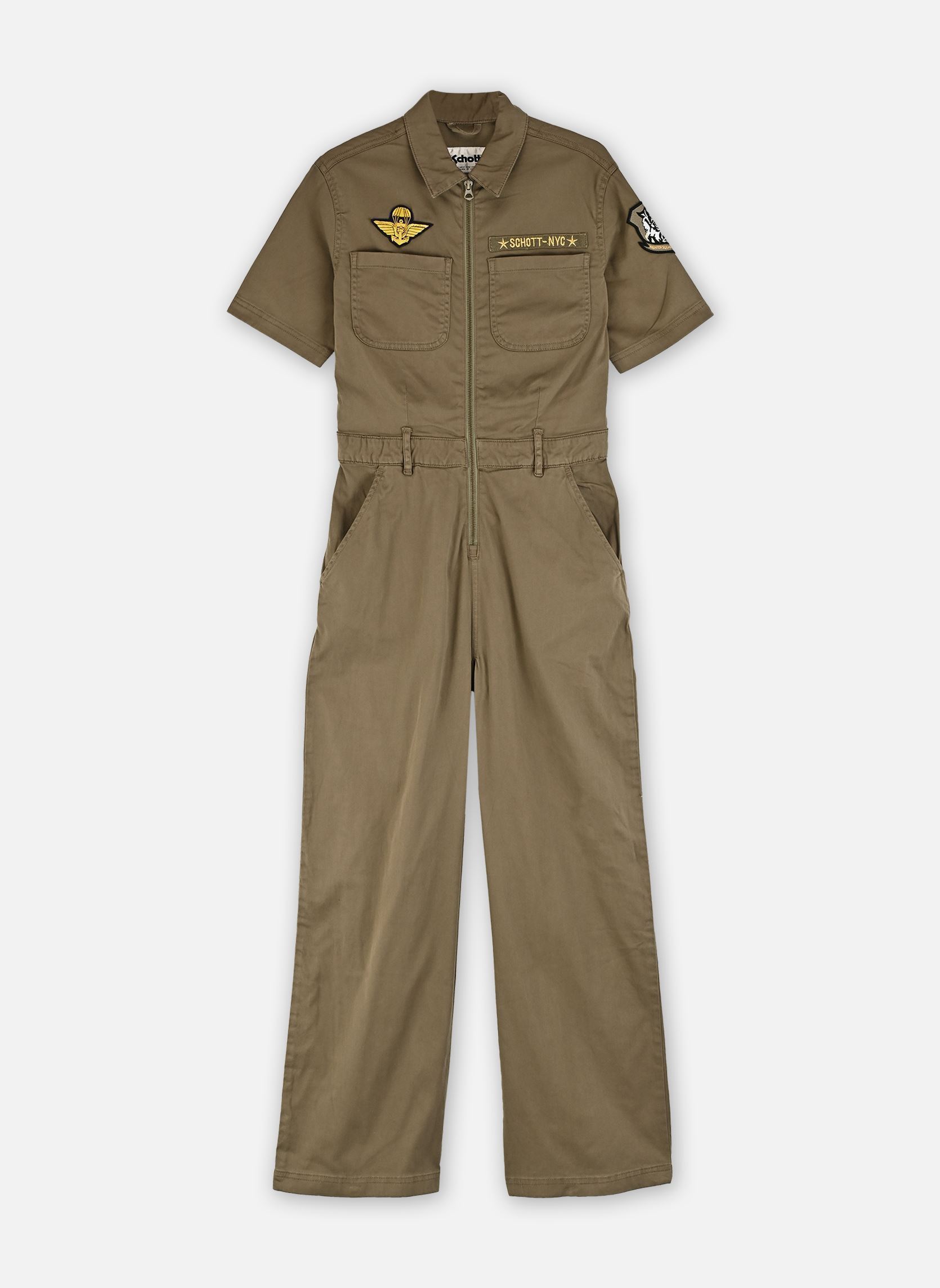 Schott Combinaisons Combinaison Army-TRJJUDY70W femme vert | Sarenza ...