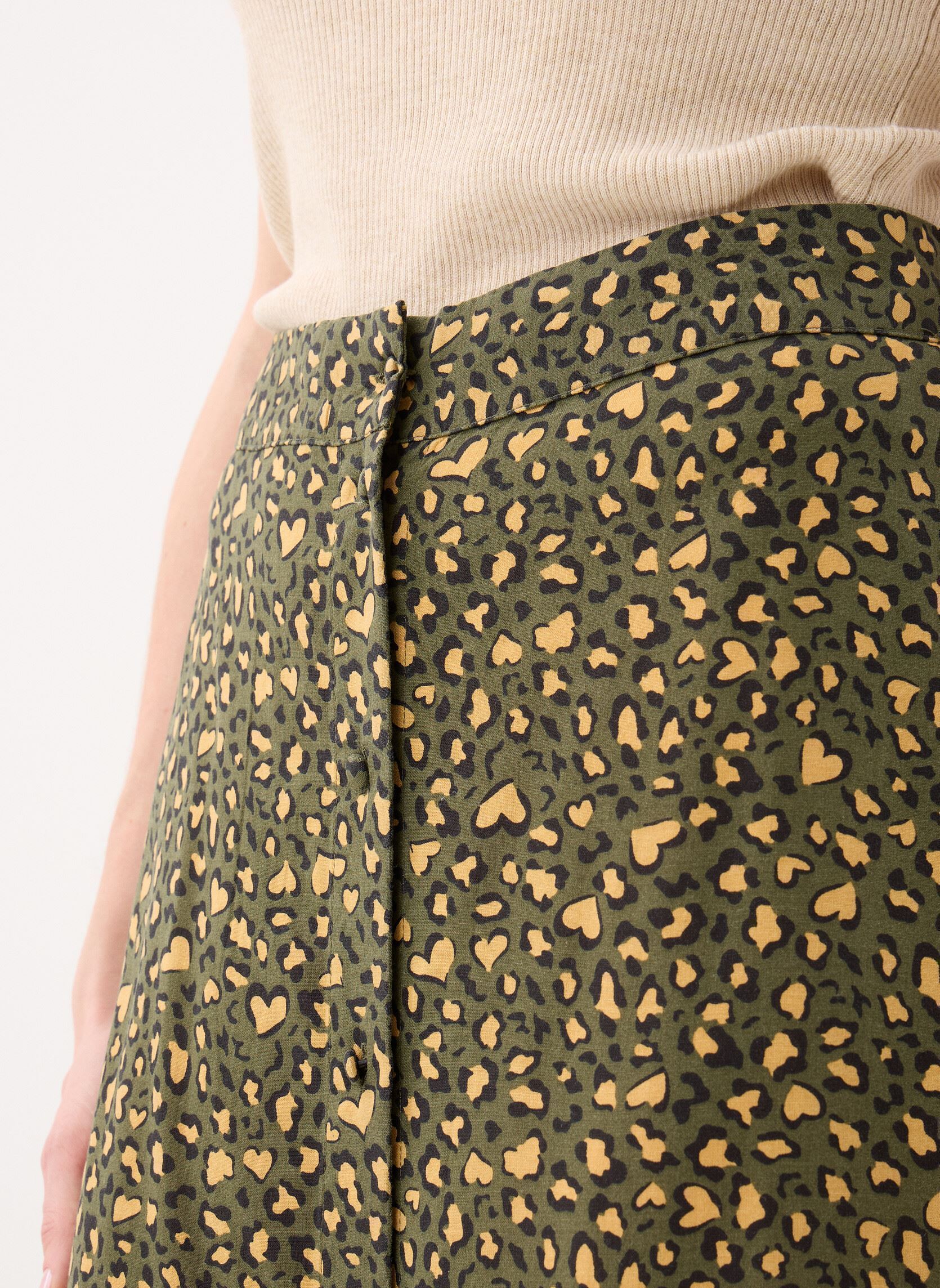Bestel Pieces Lange rokken Pcjanne Mw Skirt Aop Fc Bc dames groen ...