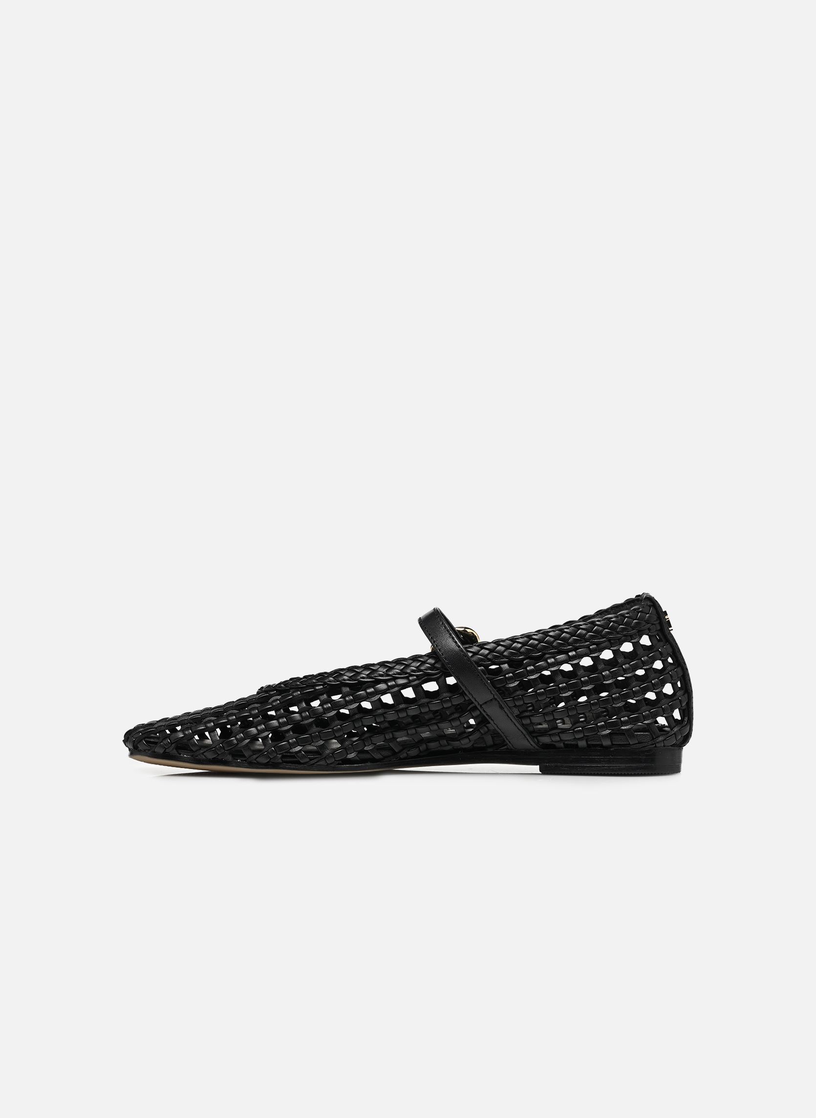 Tommy Hilfiger Ballerines classiques WOVEN LEATHER MIX BA femme noir ...