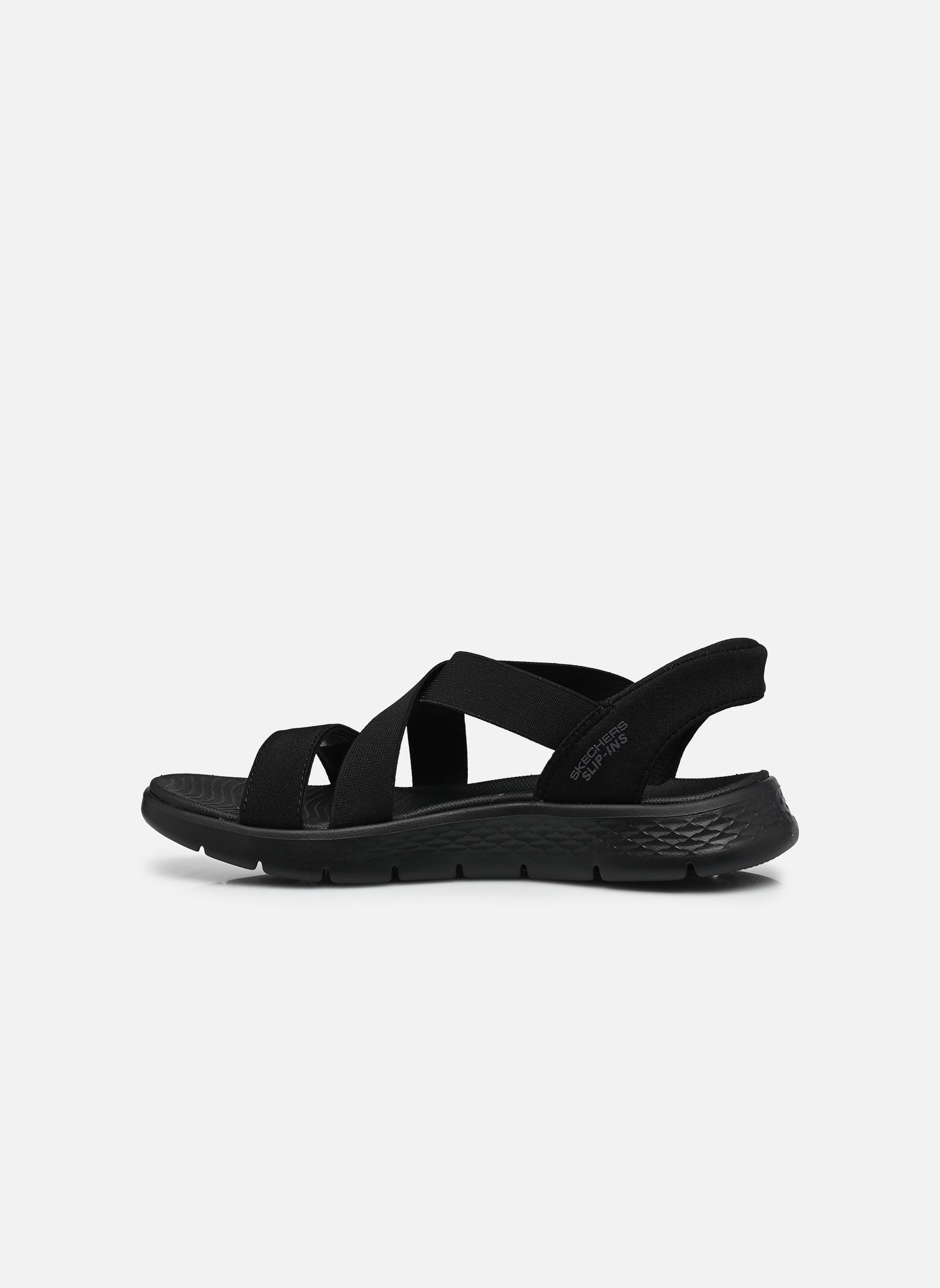 Skechers Sandales SLIP-INS Go Walk Flex Sandal - Glimmer femme noir ...