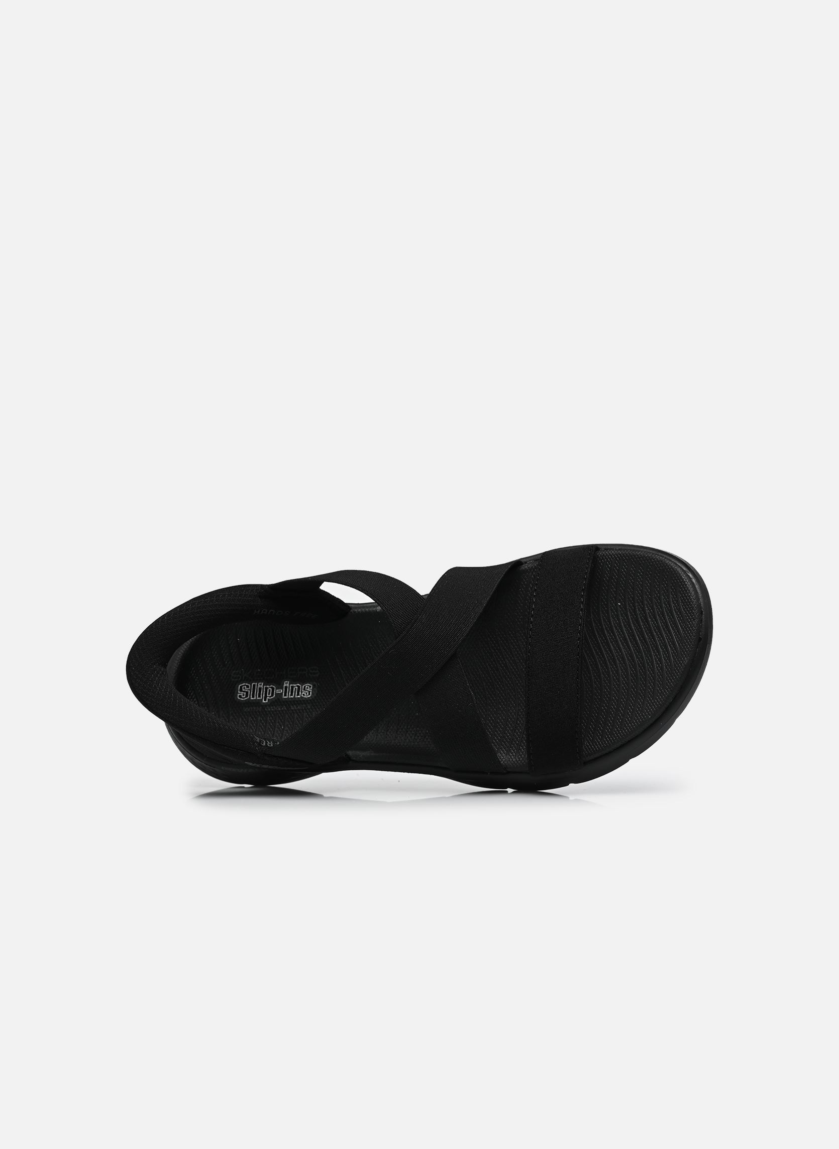 Skechers Sandales SLIP-INS Go Walk Flex Sandal - Glimmer femme noir ...