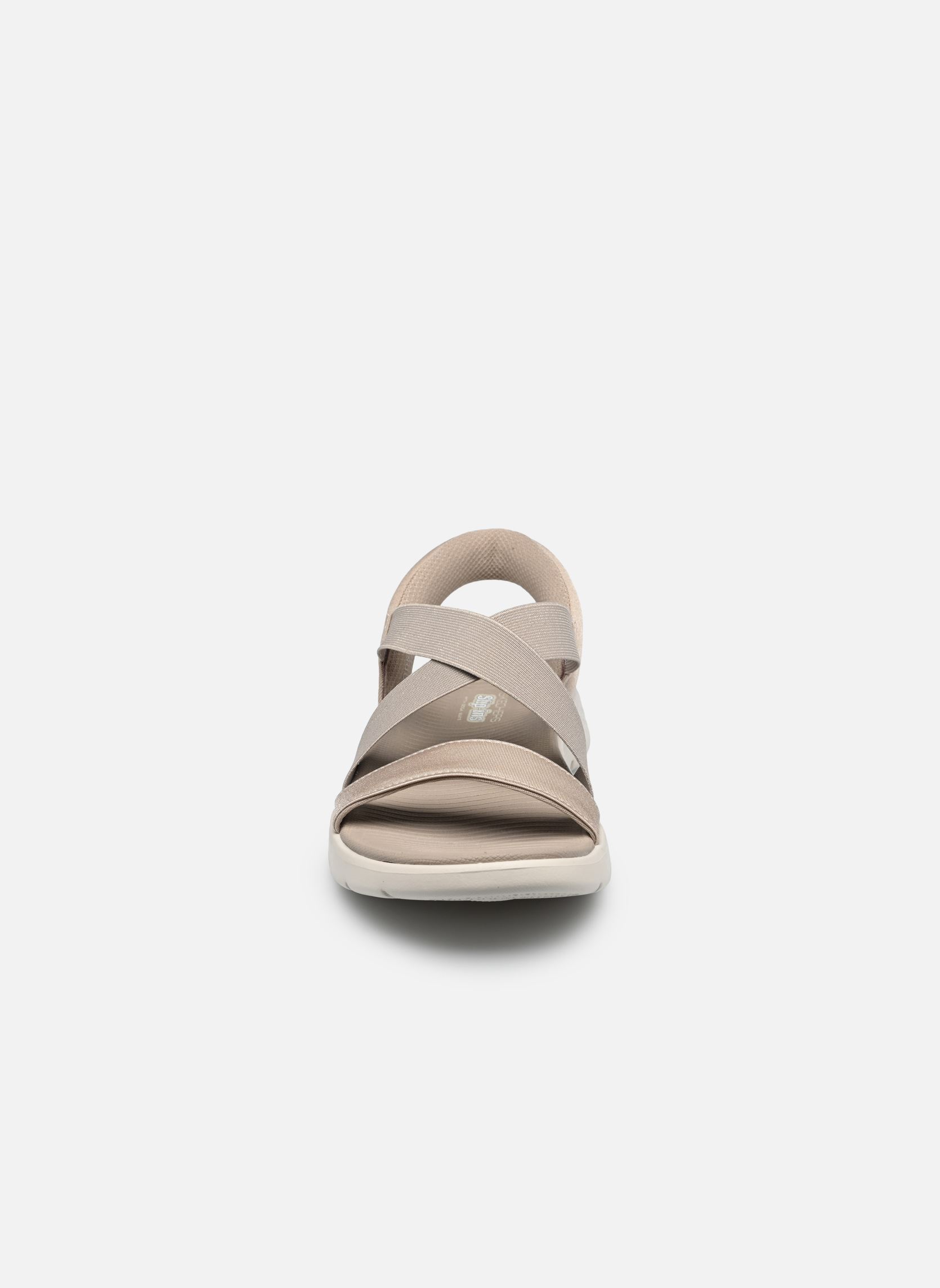 Skechers Sandales SLIP-INS Go Walk Flex Sandal - Glimmer femme beige ...