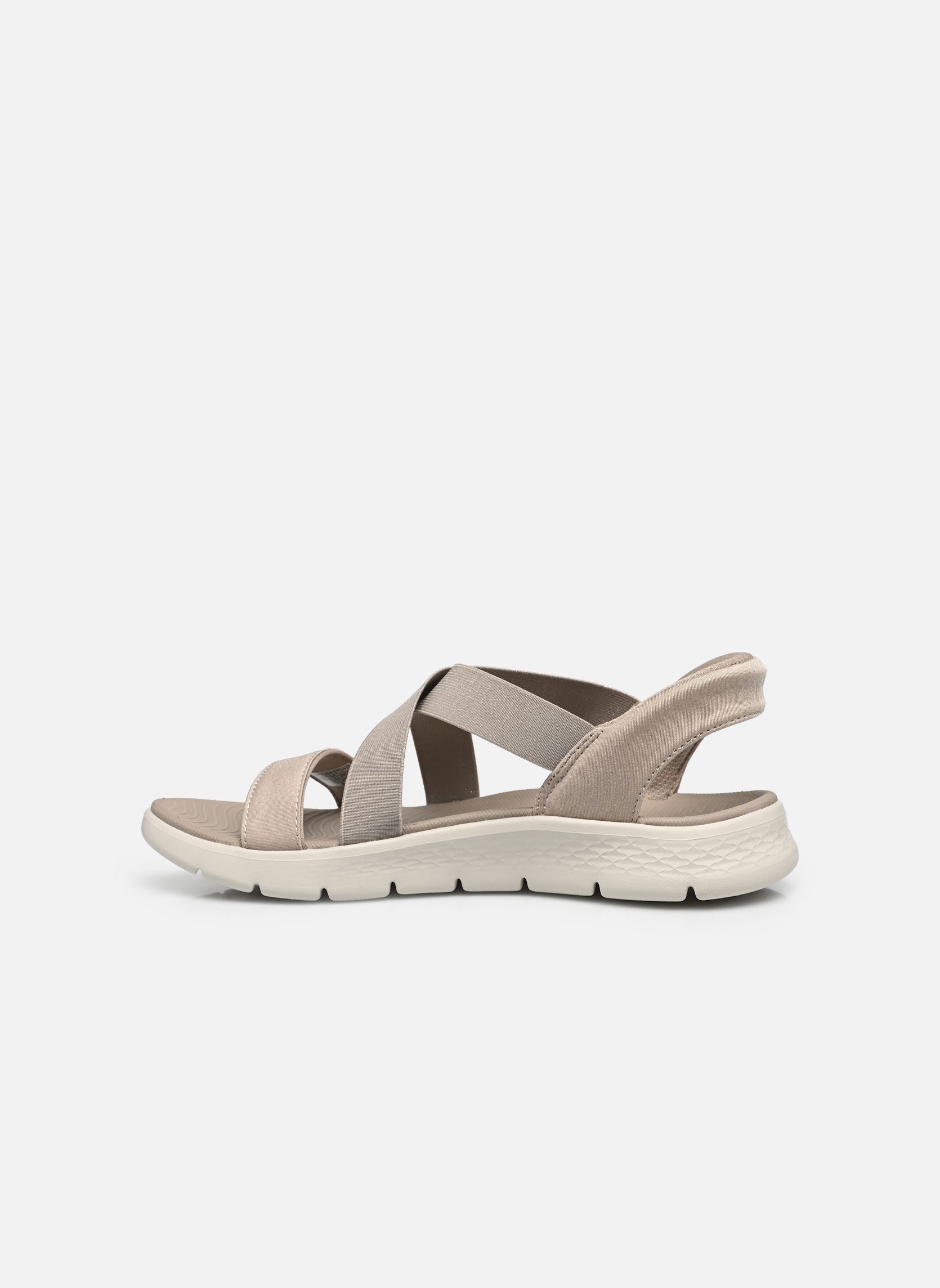 Skechers Sandales SLIP-INS Go Walk Flex Sandal - Glimmer femme beige ...