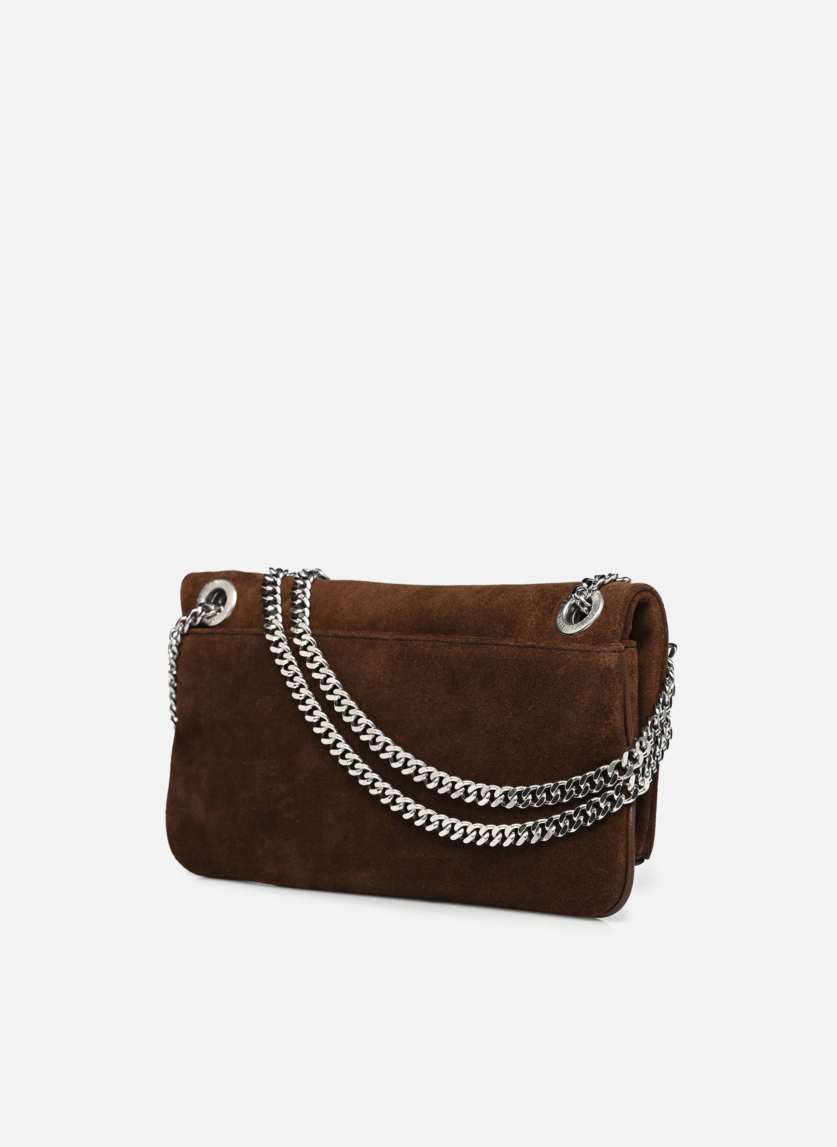 Zadig & Voltaire Sacs bandoulière ROCK II SUEDE femme marron | Sarenza ...