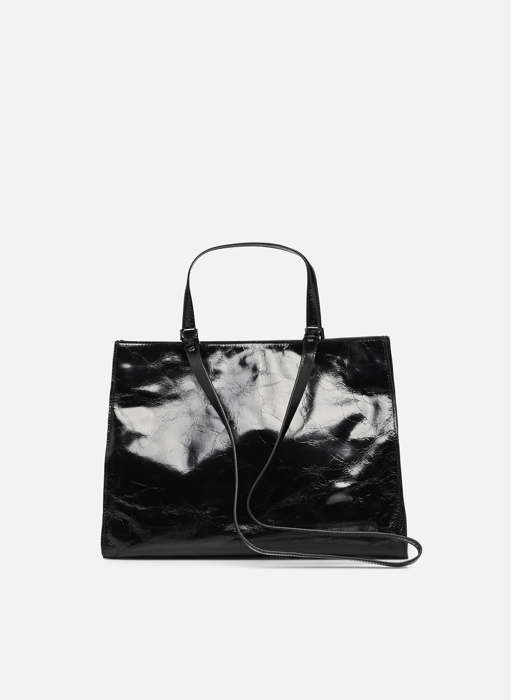 Zadig & Voltaire Cabas JACK VINTAGE PATENT femme noir | Sarenza Belgique