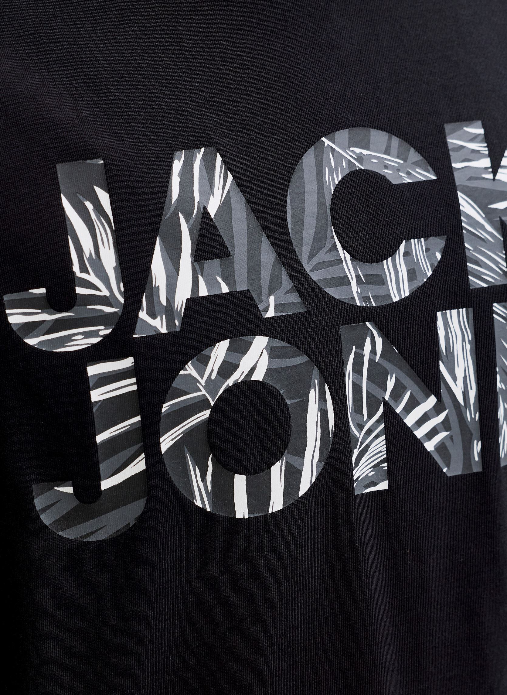 Jack & Jones T-shirt a maniche corte Jjejeff Logo Tee Ss Sn uomo nero ...