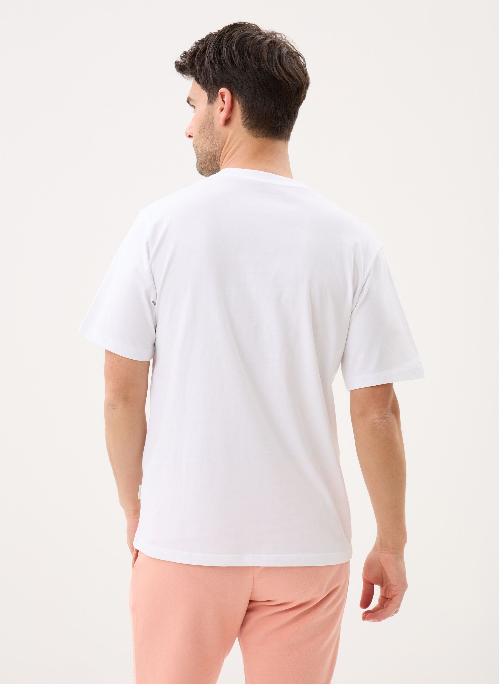 Camisetas de manga corta Jormontauk Type Front Tee Cn hombre blanco ...