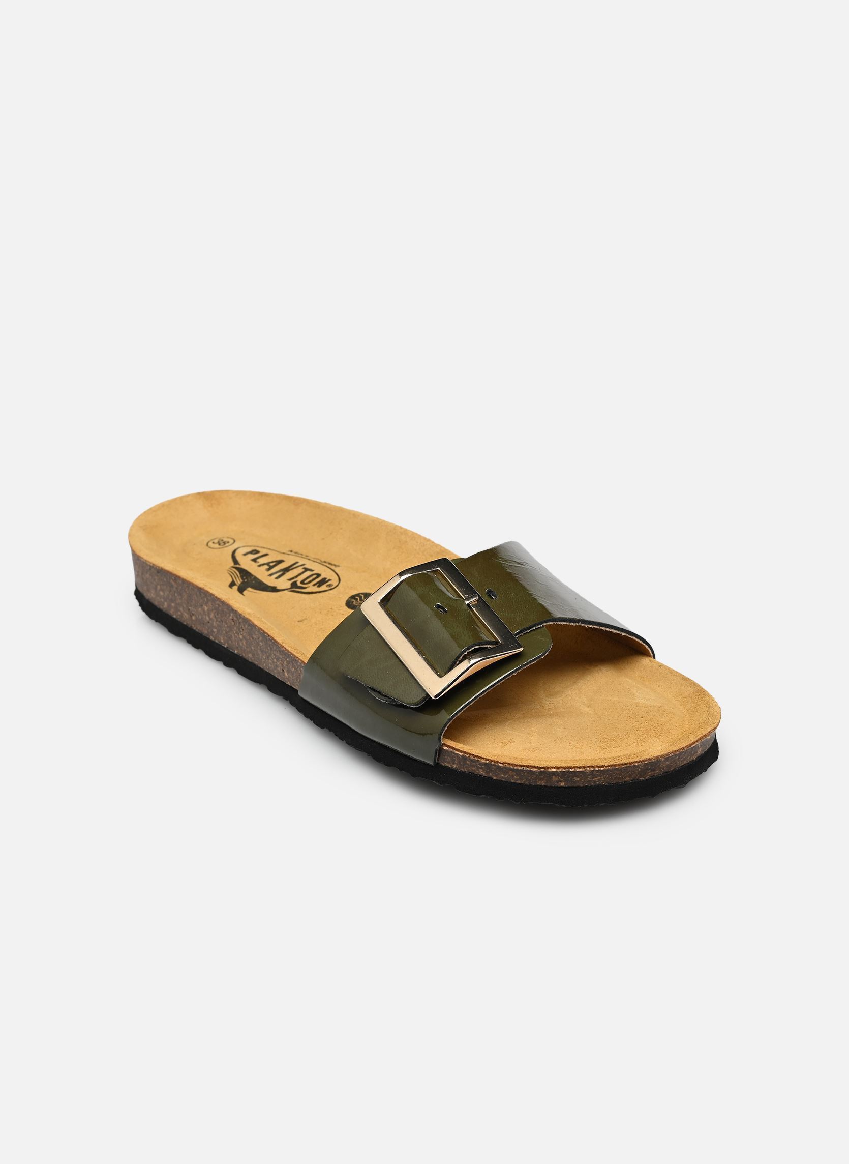 Plakton Mules et sabots BIS3 HEB femme vert | Sarenza France
