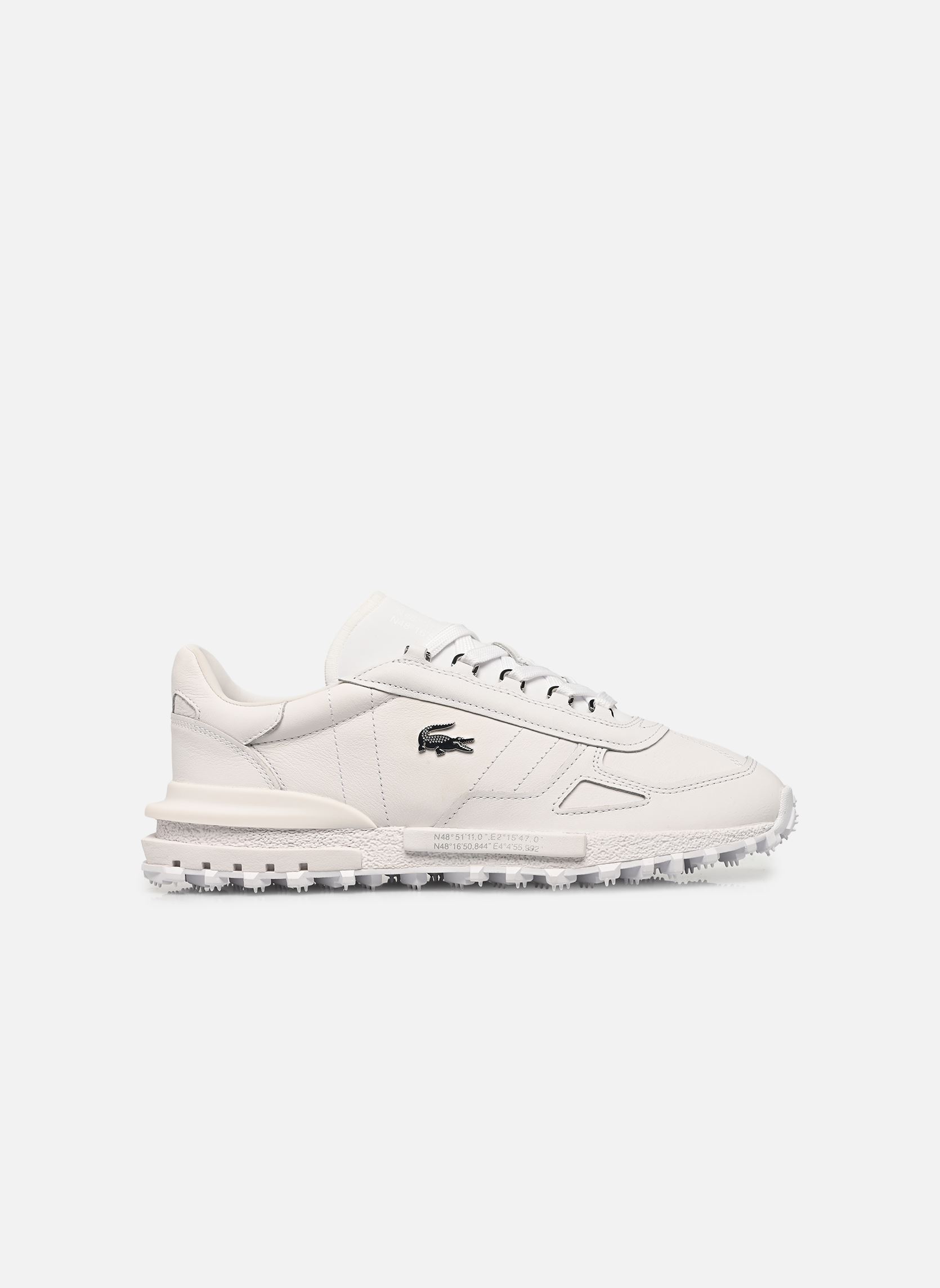 Lacoste Baskets running ELITE ACTIVE LEATHER homme blanc | Sarenza Suisse