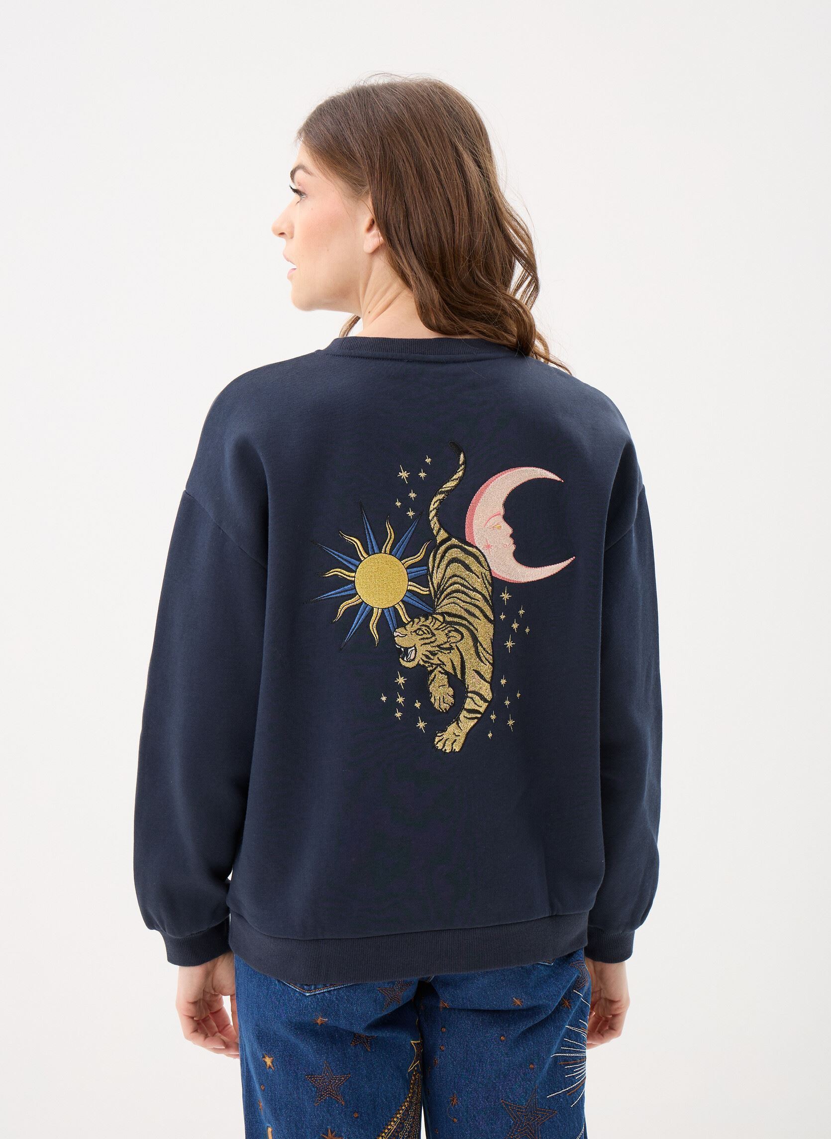 La Petite Etoile Felpe Tiger donna blu online | Sarenza Italia