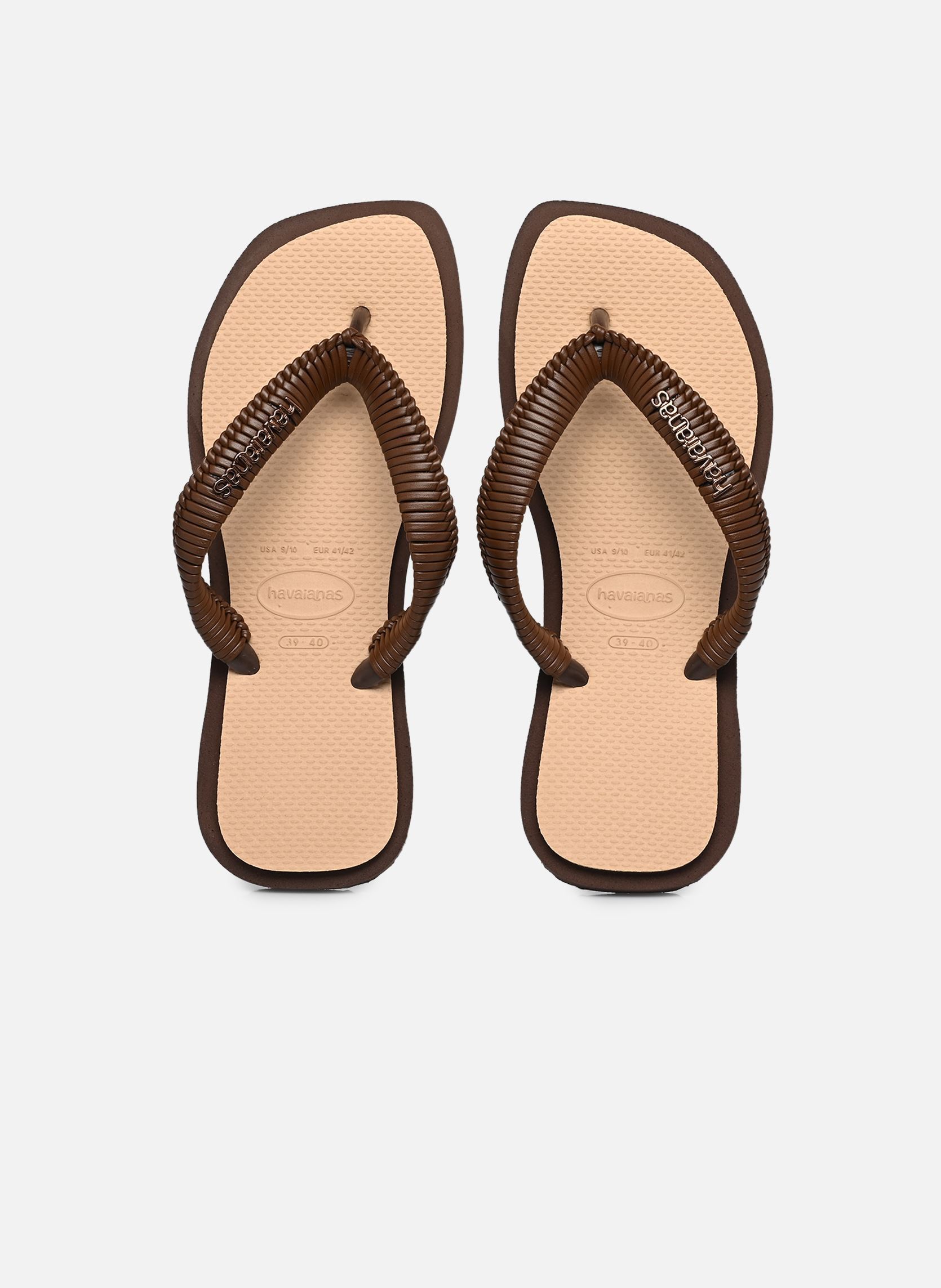 Havaianas Tongs Top Square Fusion Boho femme marron | Sarenza France