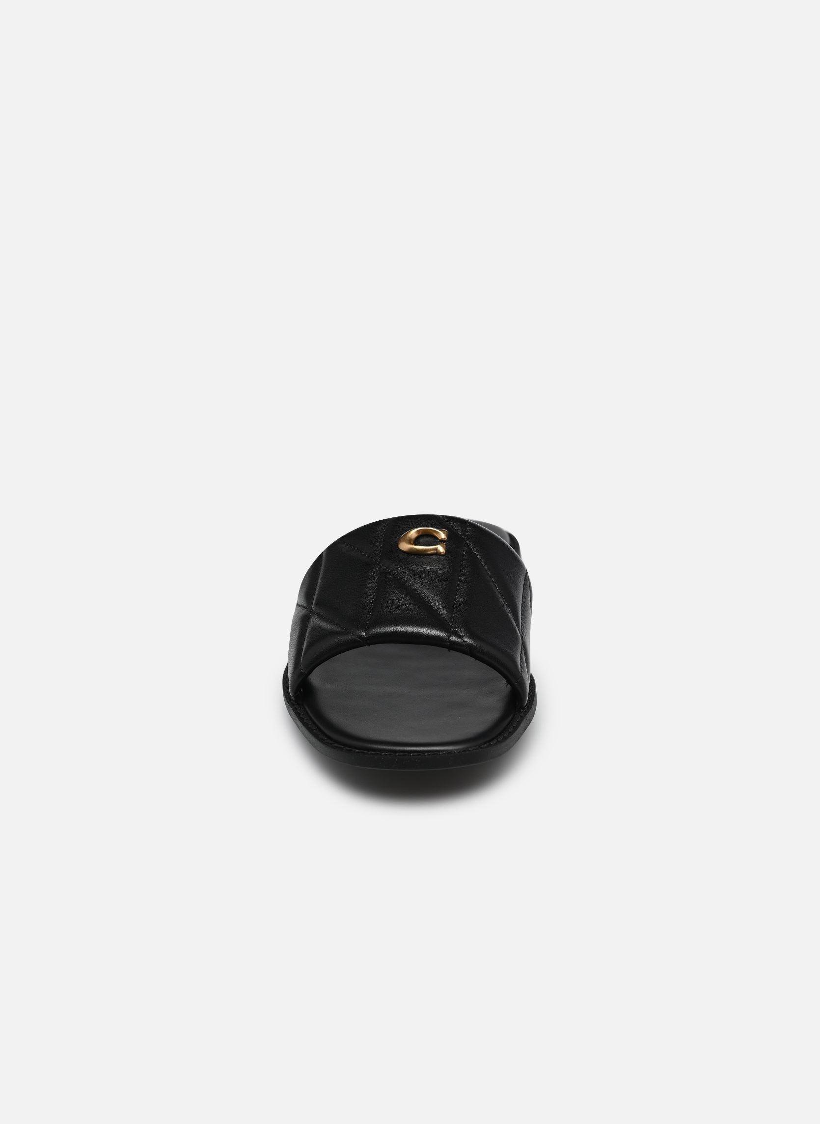 Coach Mules Holly Quilted Leather Sandal N femme noir | Sarenza Belgique
