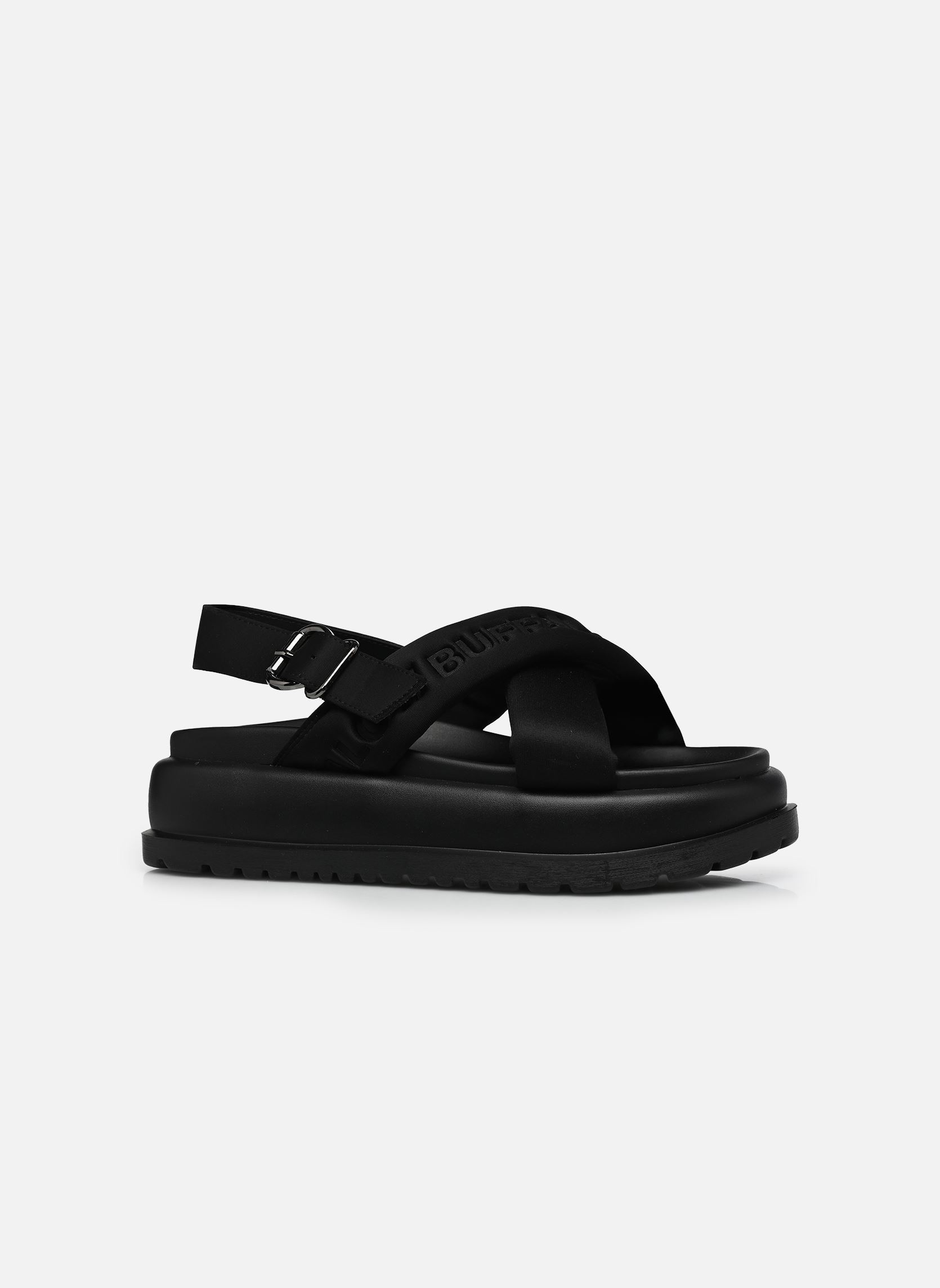 Buffalo Flache Sandalen Palma Cross damen schwarz - online kaufen ...