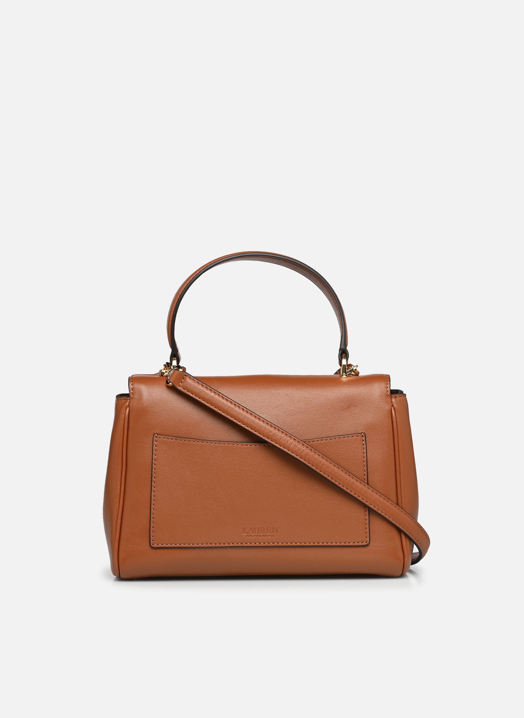 Lauren Ralph Lauren Sacs à main Farrh Sm Sft-Satchel-Small femme marron ...
