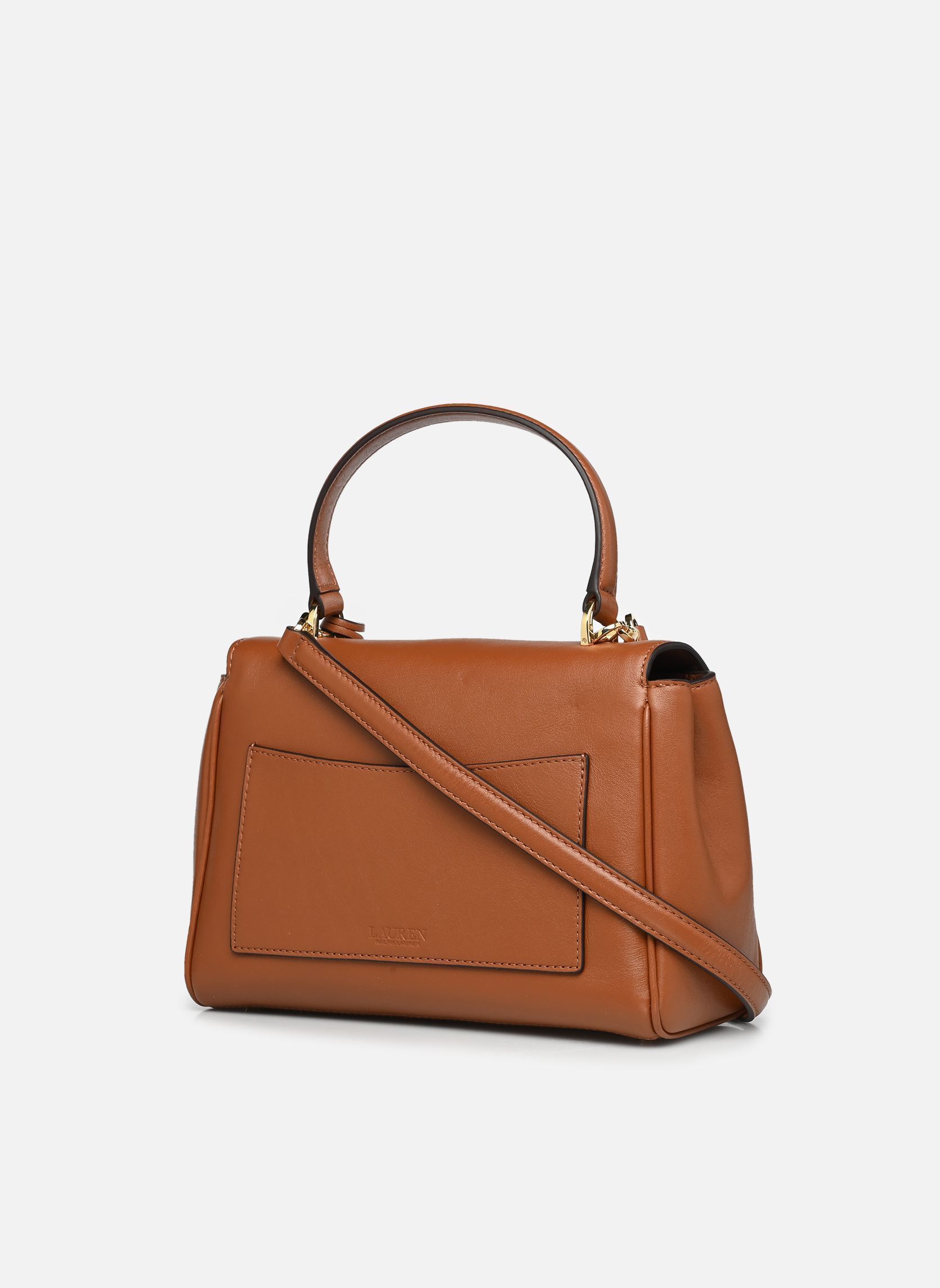 Lauren Ralph Lauren Sacs à main Farrh Sm Sft-Satchel-Small femme marron ...
