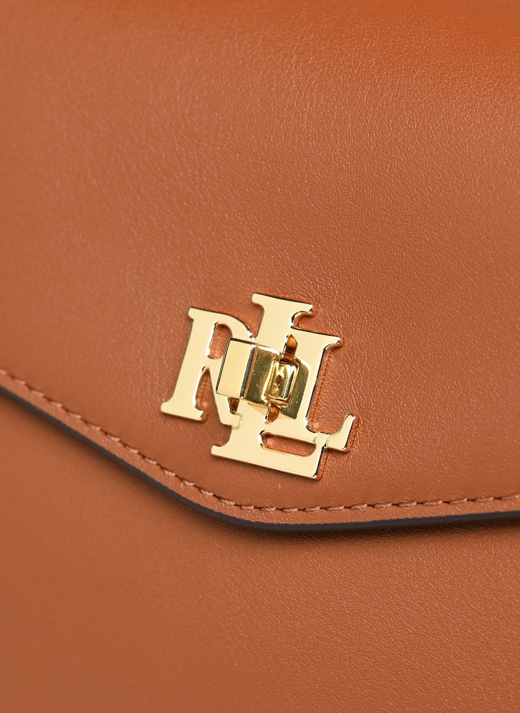 Lauren Ralph Lauren Sacs à main Farrh Sm Sft-Satchel-Small femme marron ...