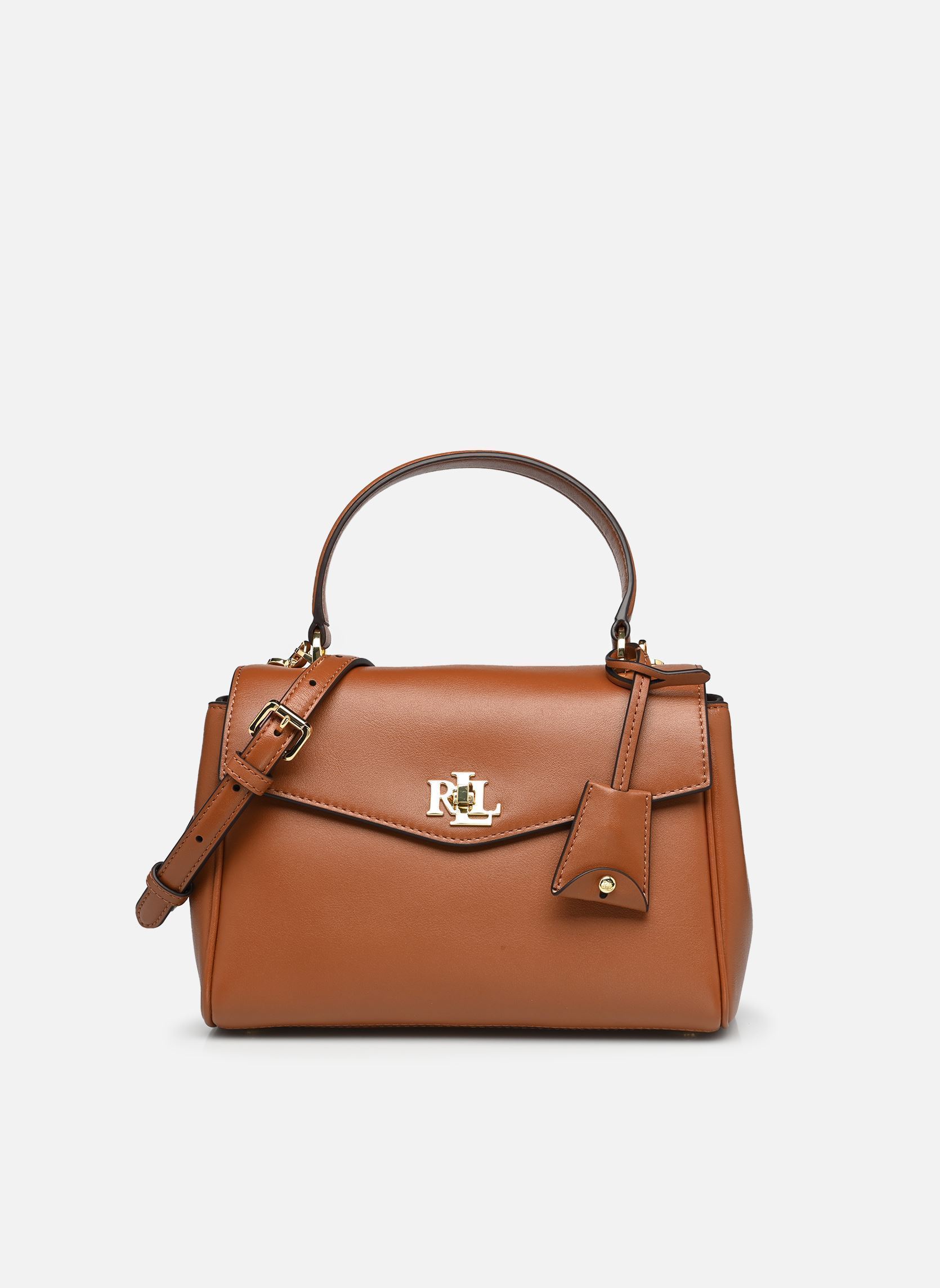 Lauren Ralph Lauren Sacs à main Farrh Sm Sft-Satchel-Small femme marron ...