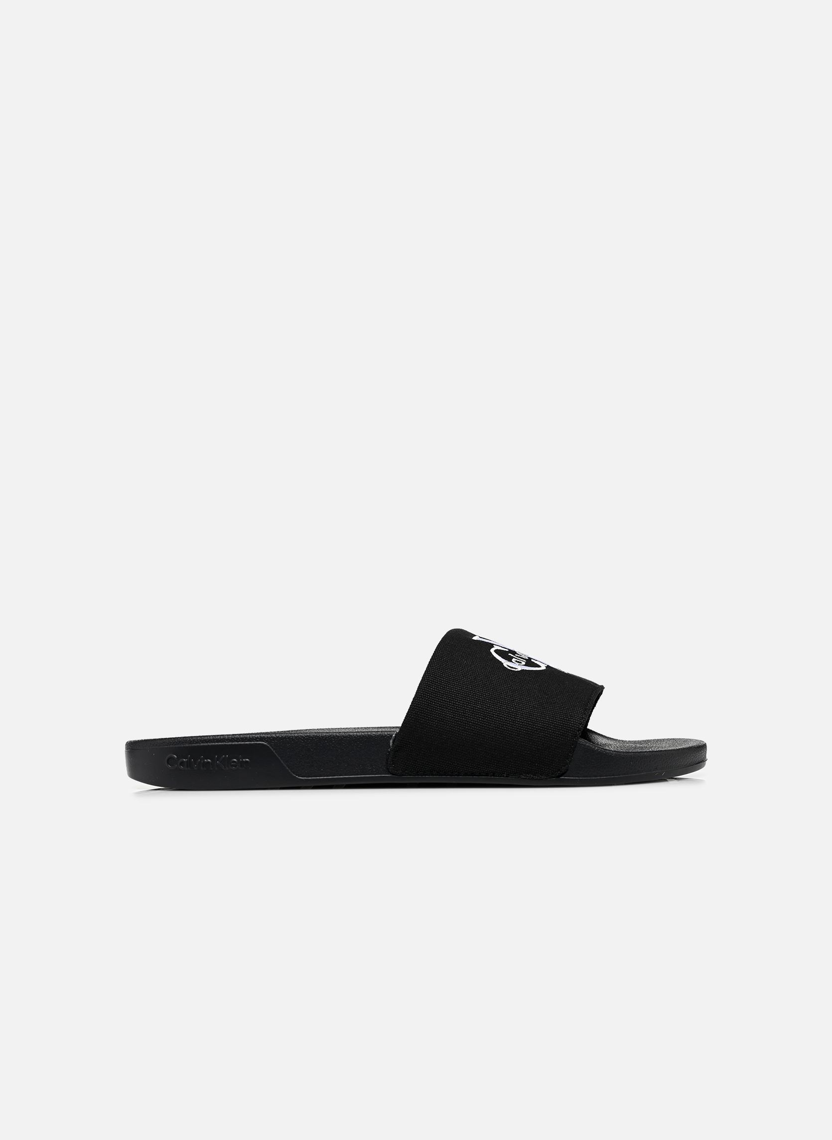 Bestel Calvin Klein Badslippers ESS SLIDE CV heren zwart | Sarenza België