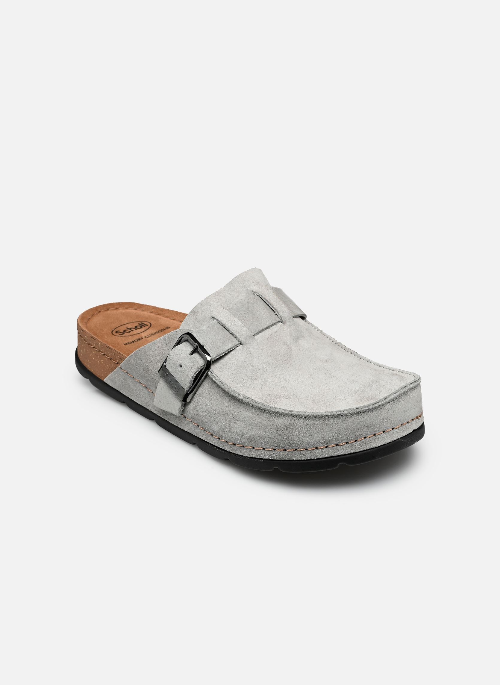 Scholl Mules Bora Moccasin Man Collection homme gris | Sarenza France