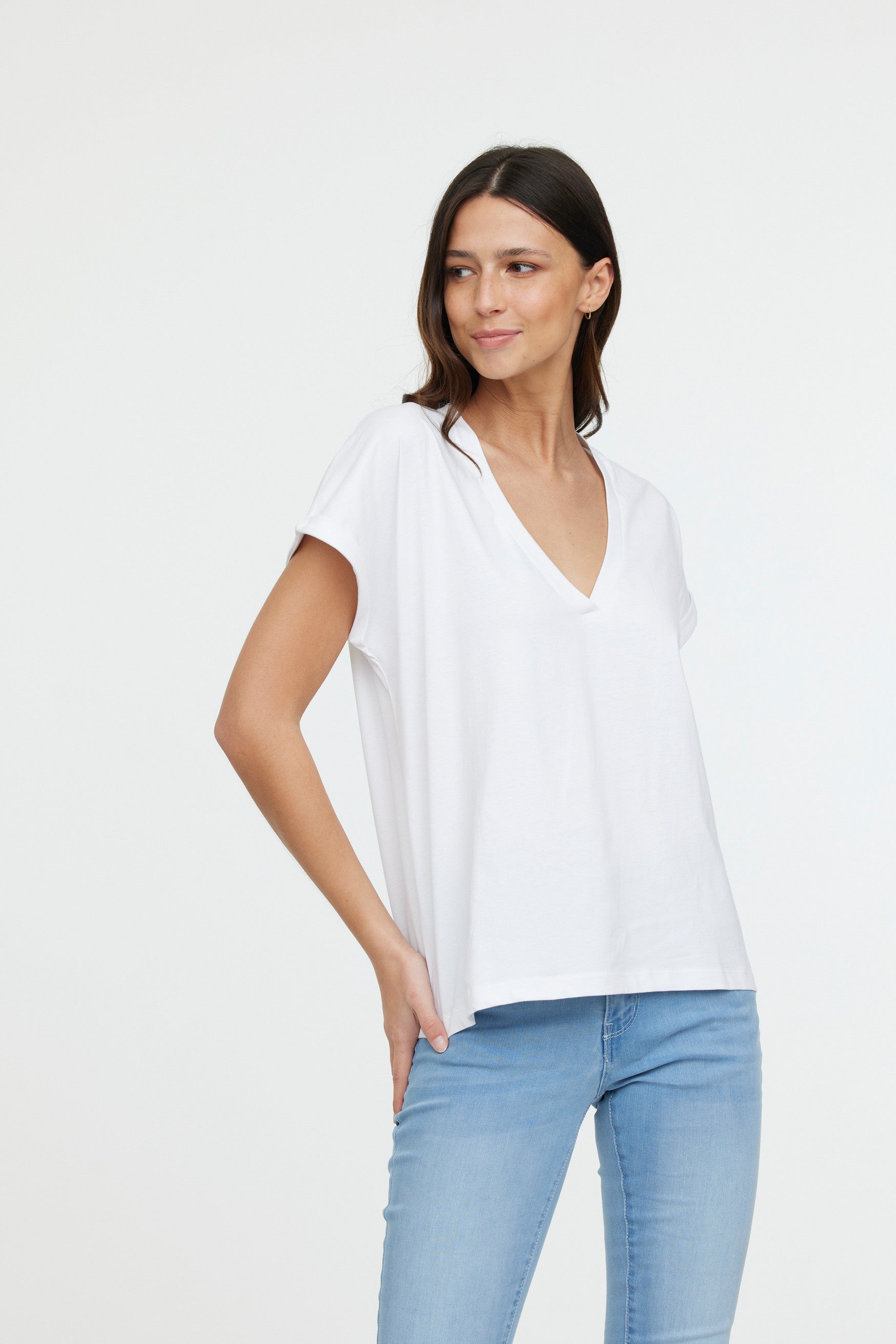 Lee Cooper Tee-shirts manches courtes T-shirt ALYS MC Optic white femme ...