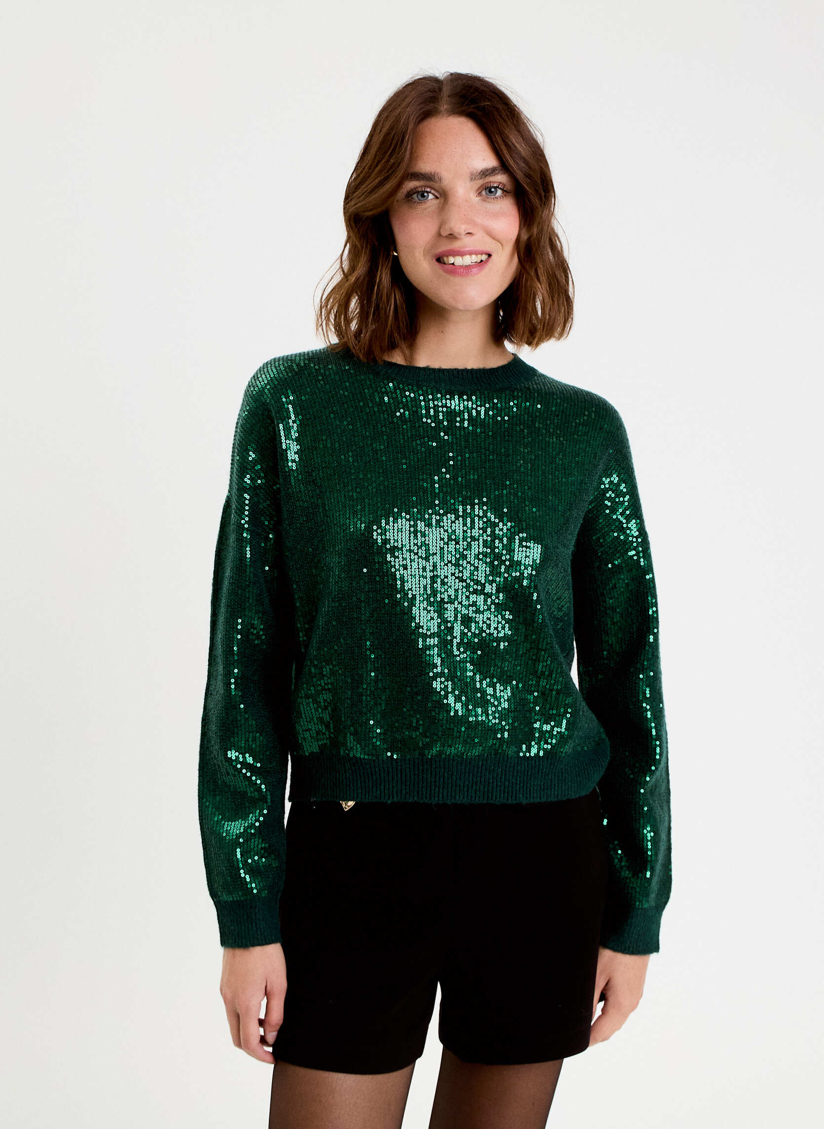 Cache Cache Pulls Pulls basiques - EXTRASEQUINS femme vert | Sarenza France