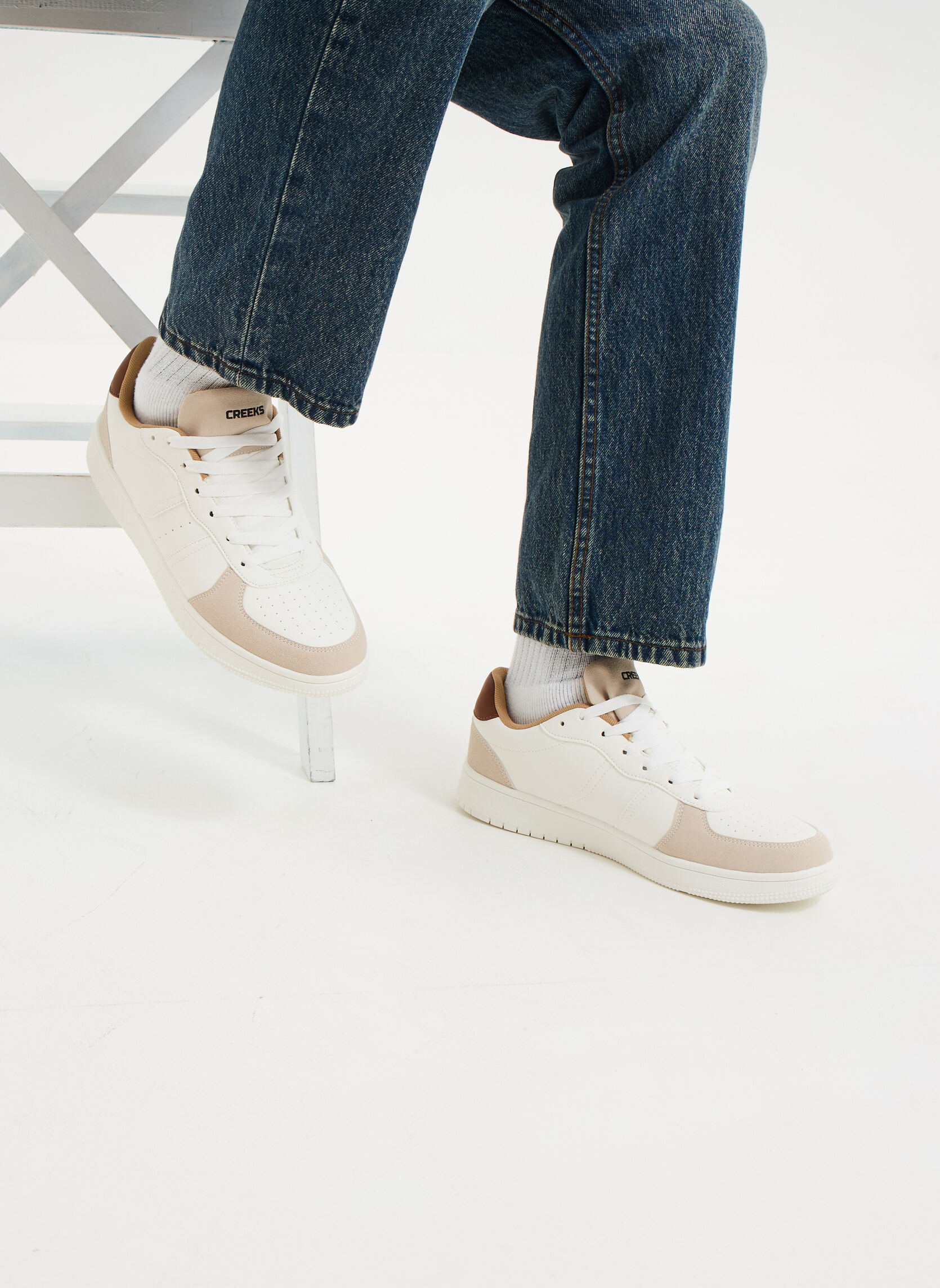 CREEKS Baskets basses Tennis - TYRONE_S_H_TB_0_252 homme blanc ...