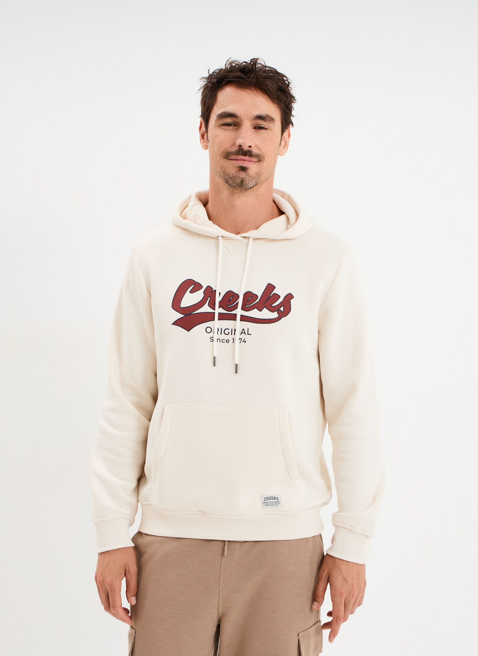 CREEKS Sweats à capuche Sweat - CRE1SIMON_BIRCH homme blanc | Sarenza ...
