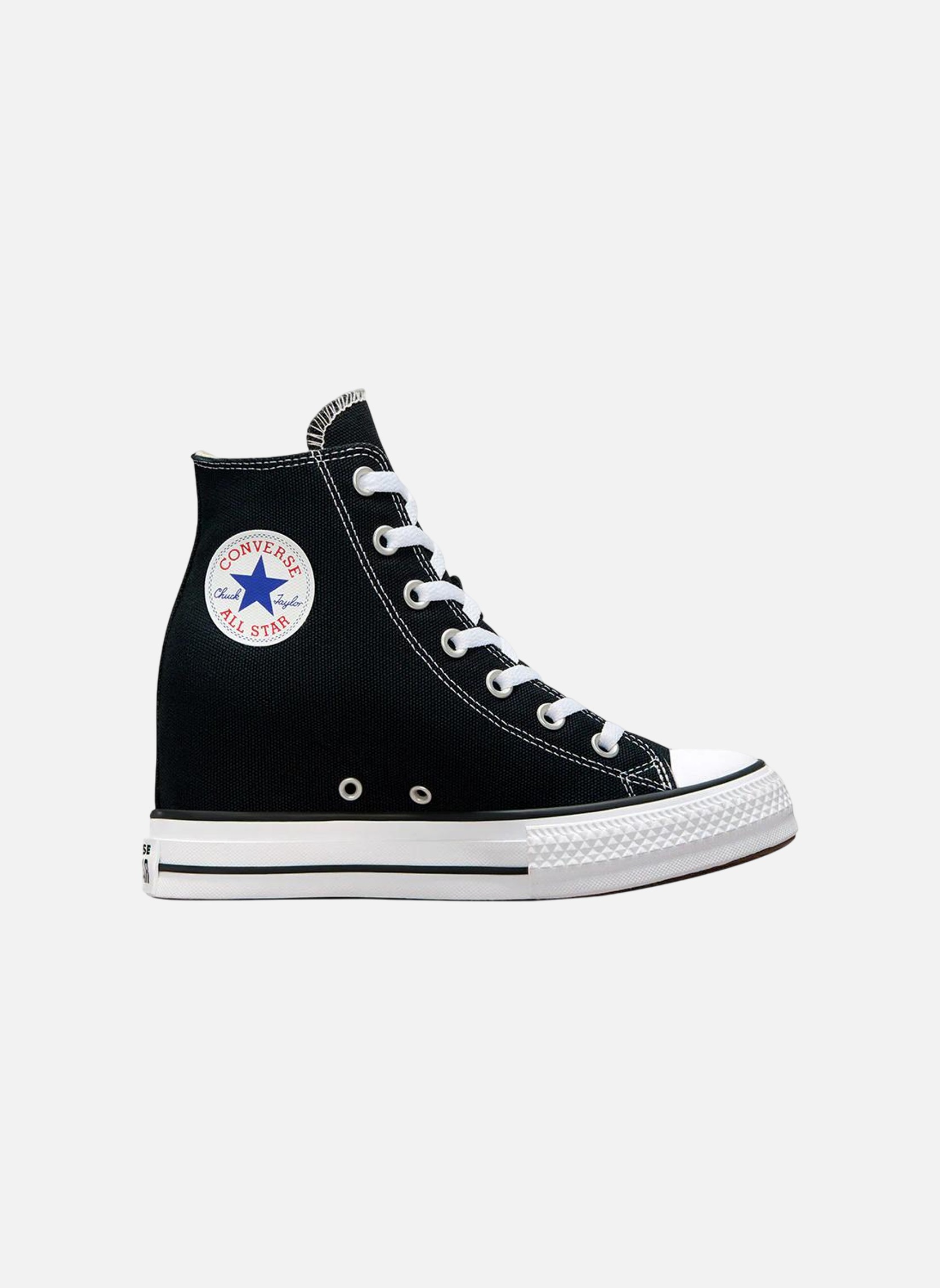 Converse Baskets basses Chuck Taylor All Star Wedge Platform femme noir ...