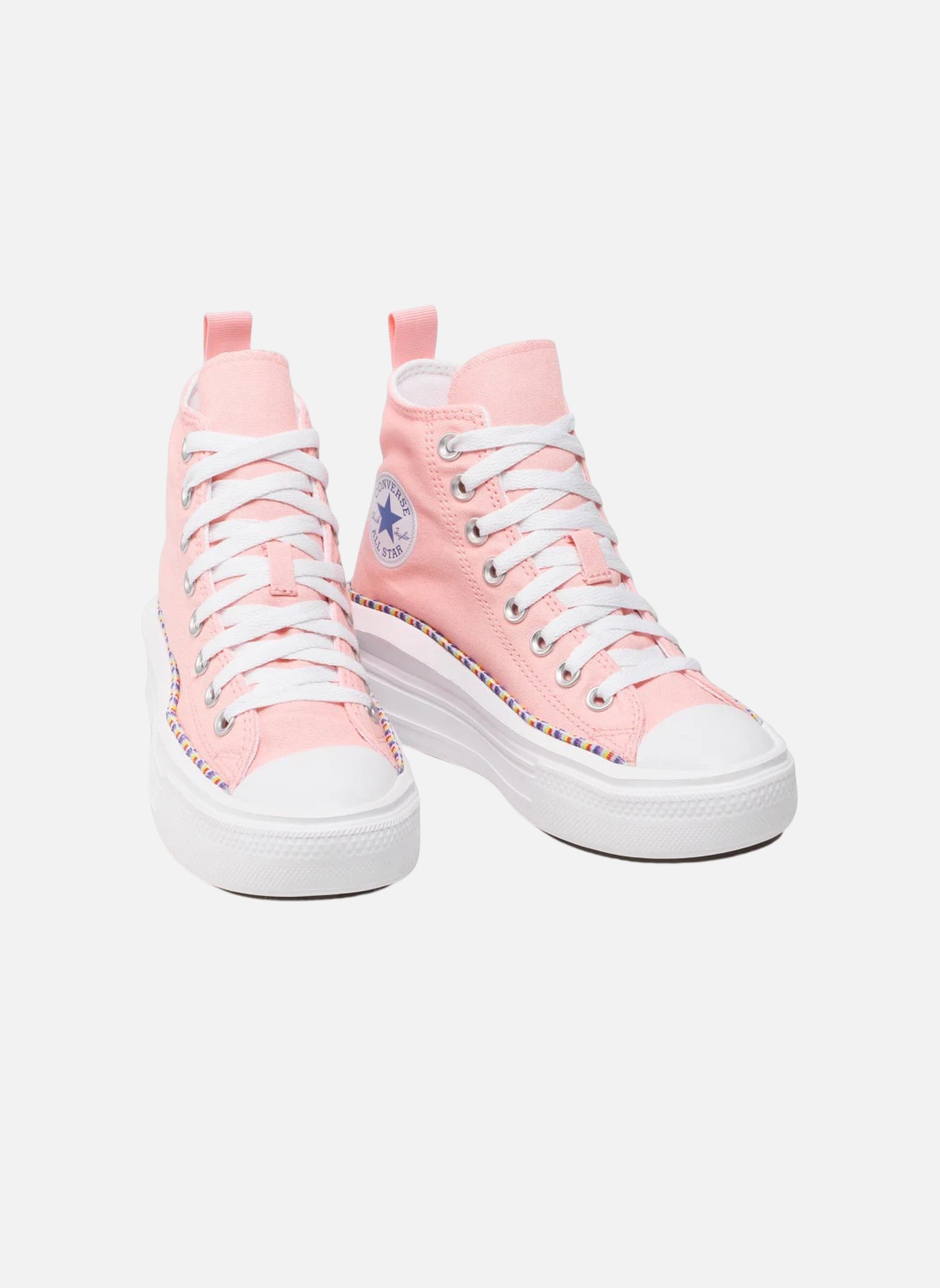 Converse Baskets basses Chuck Taylor All Star Move High femme rose ...