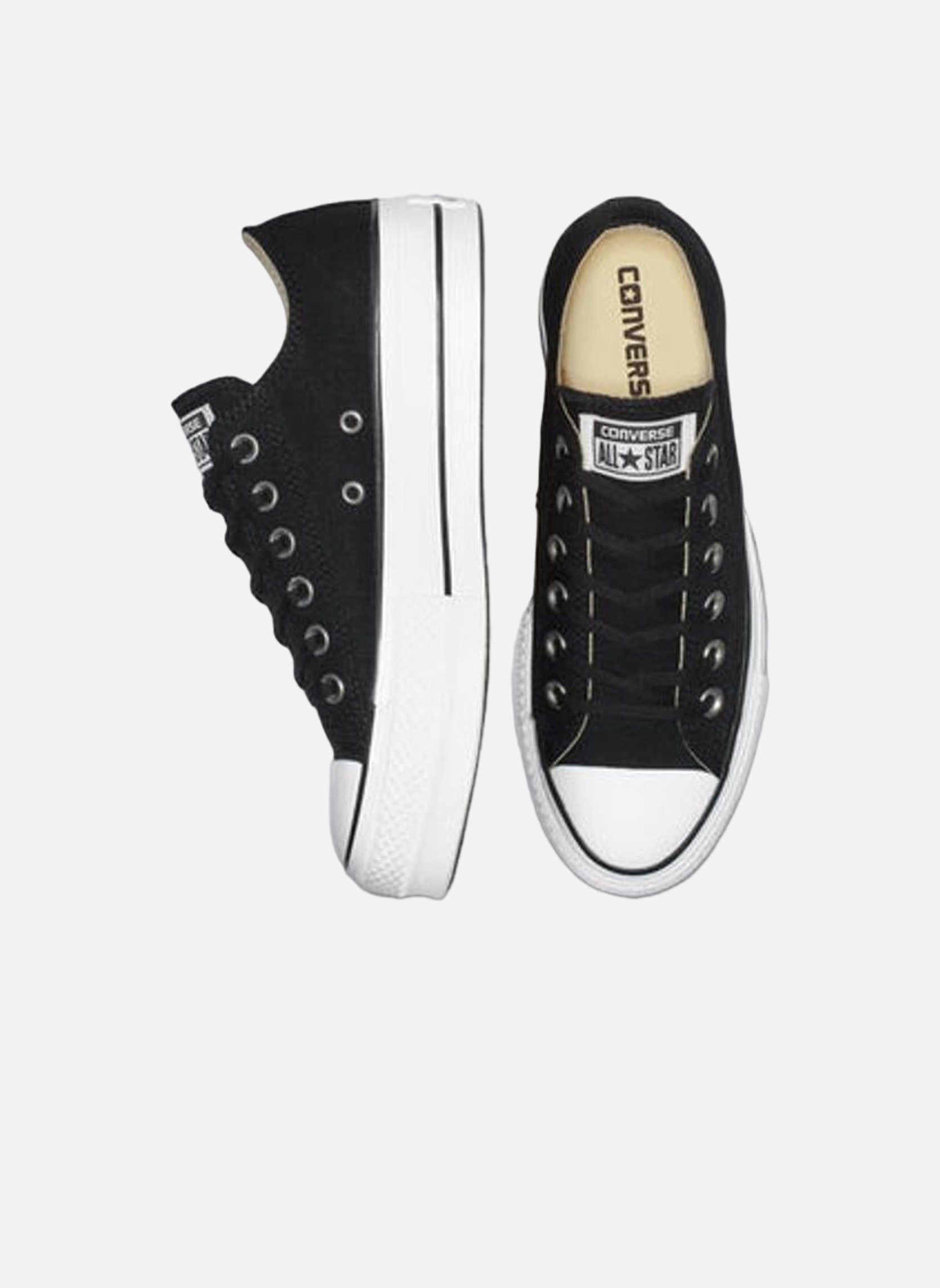 Converse Baskets basses Chuck Taylor All Star Platform homme noir ...