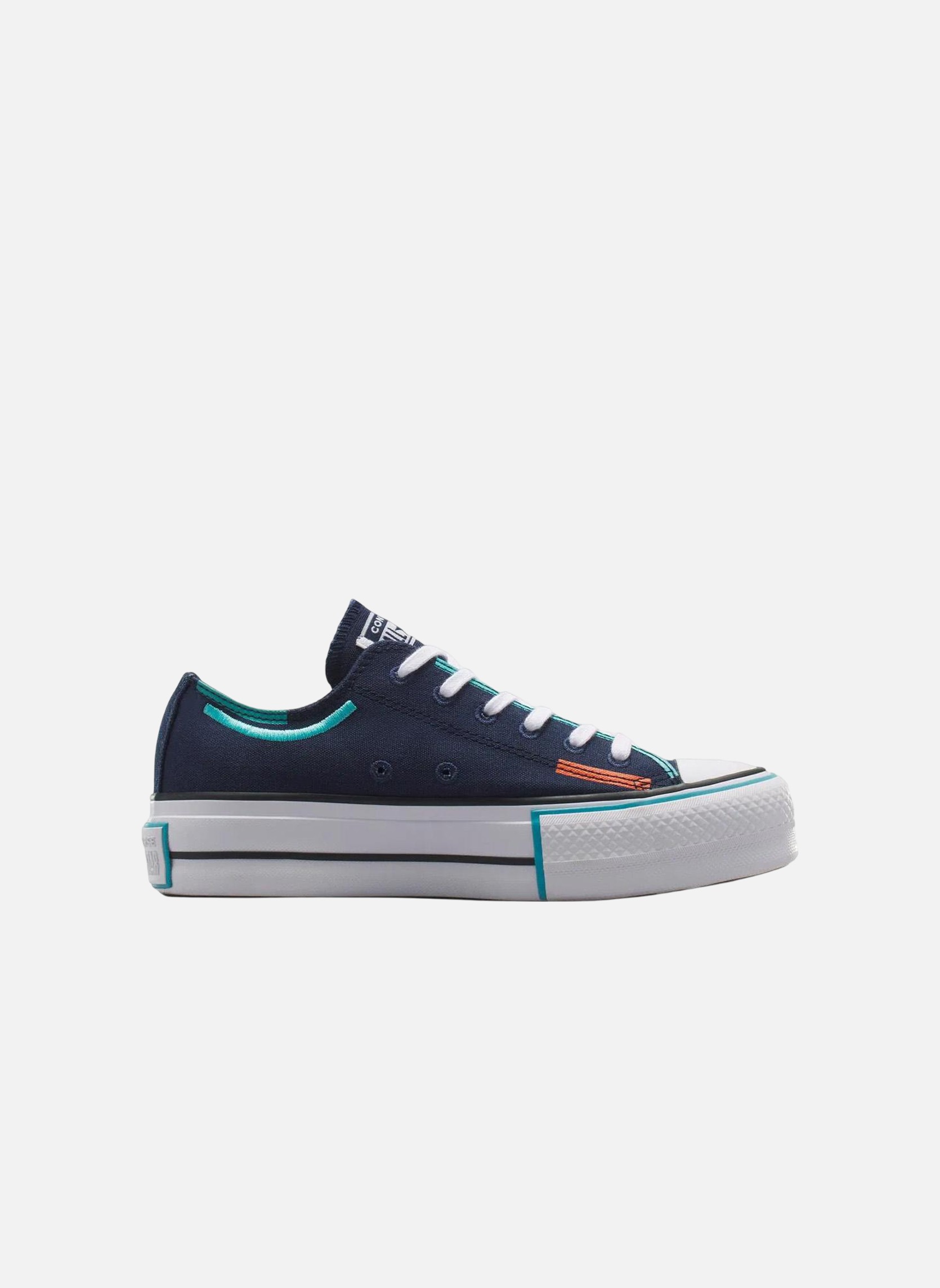 Converse Baskets basses Chuck Taylor All Star Lift Platform femme bleu ...