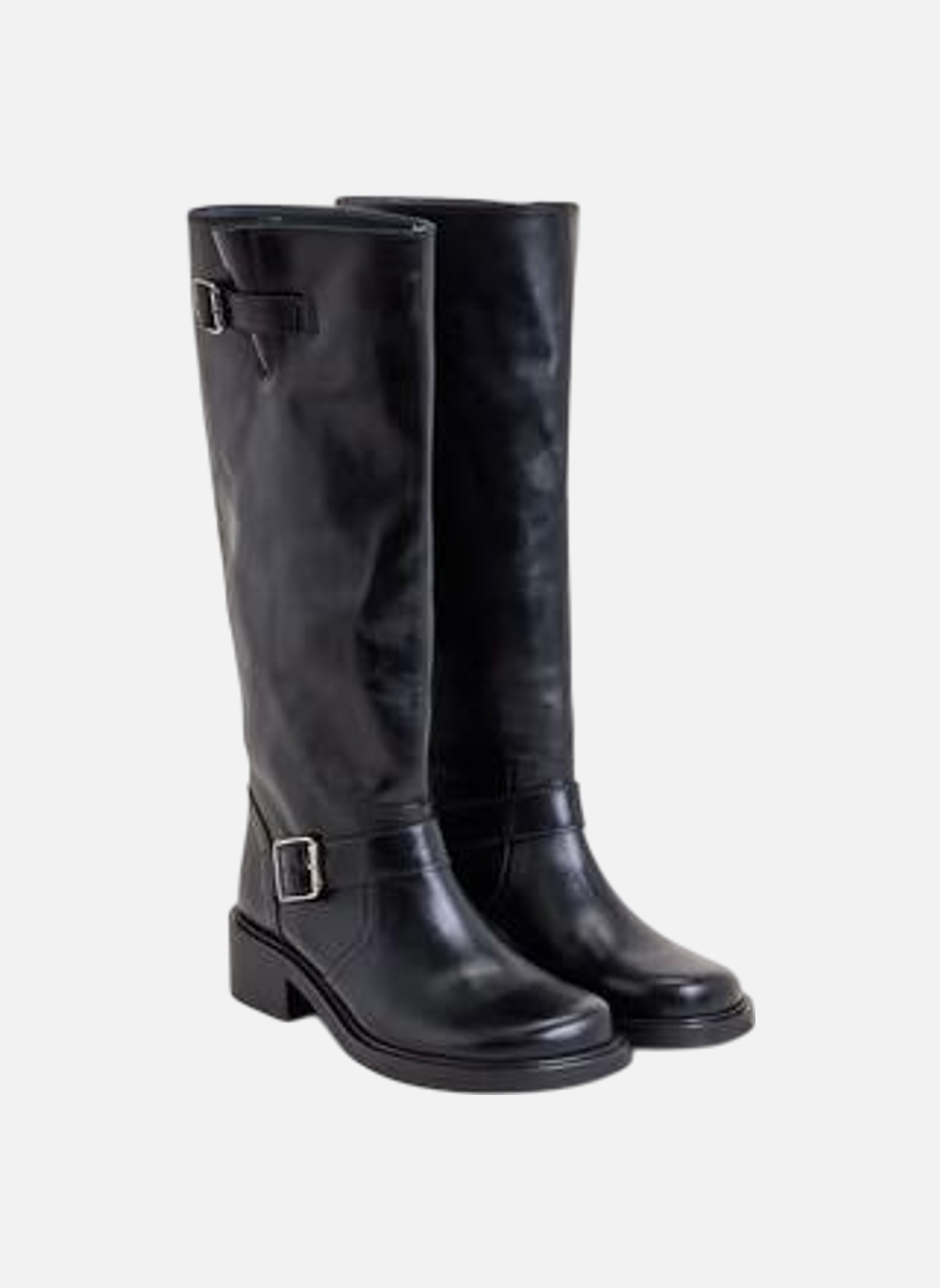 Jonak Bottes Bottes hautes à sangles DARJORIE cuir noir femme noir ...