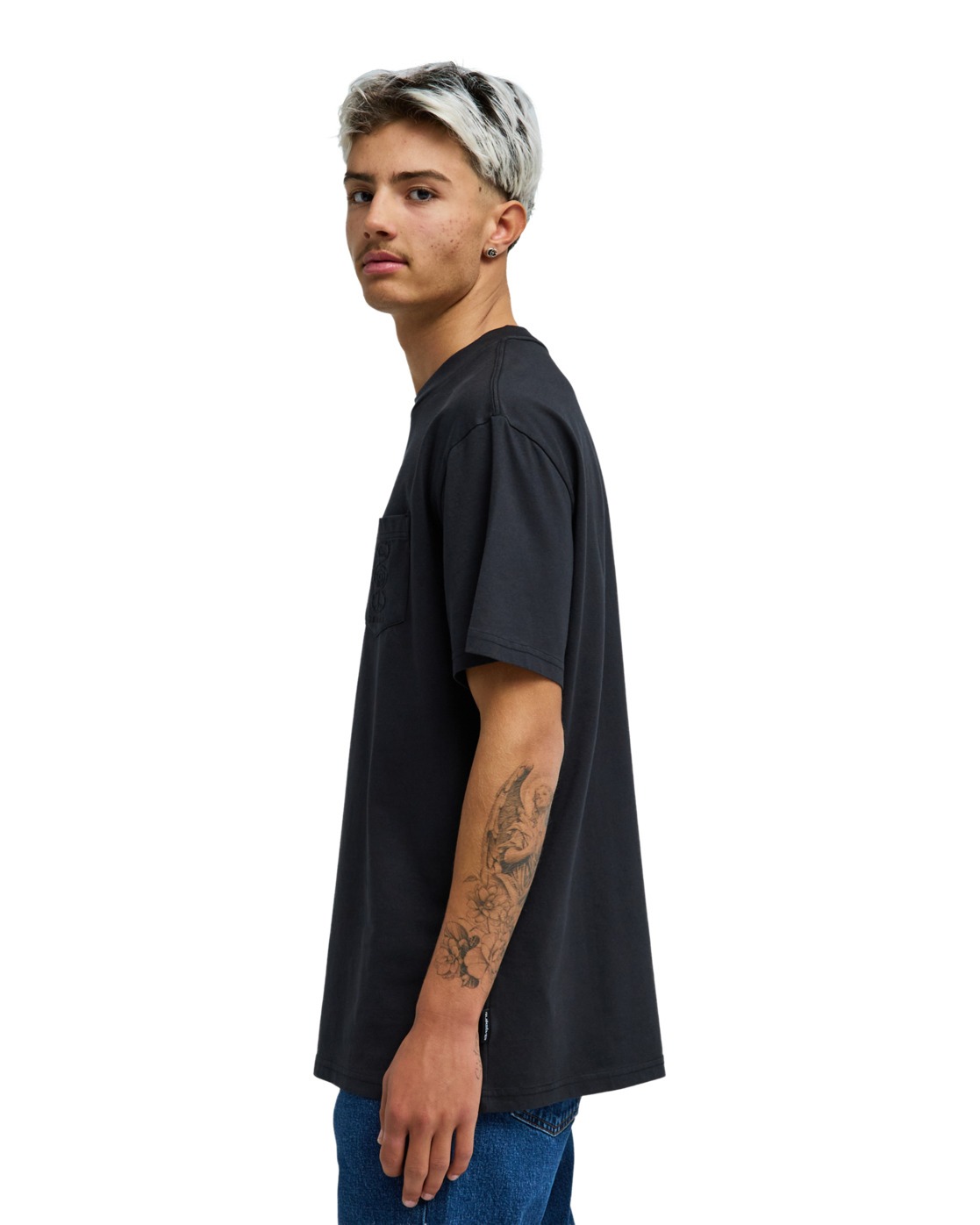 Quiksilver Tee-shirts Oxni Washed homme noir | Sarenza France
