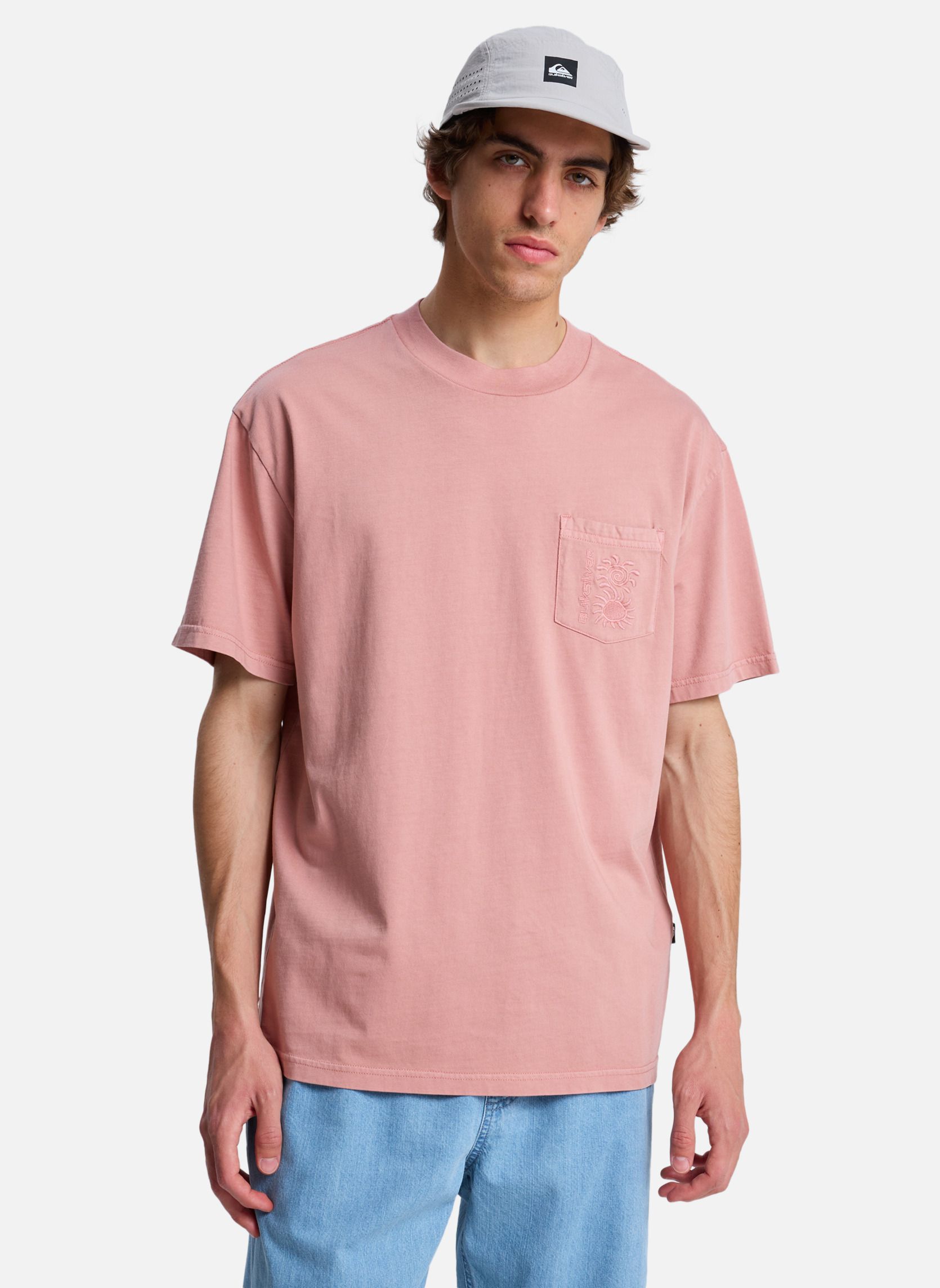 Quiksilver Tee-shirts Oxni Washed homme rose | Sarenza France