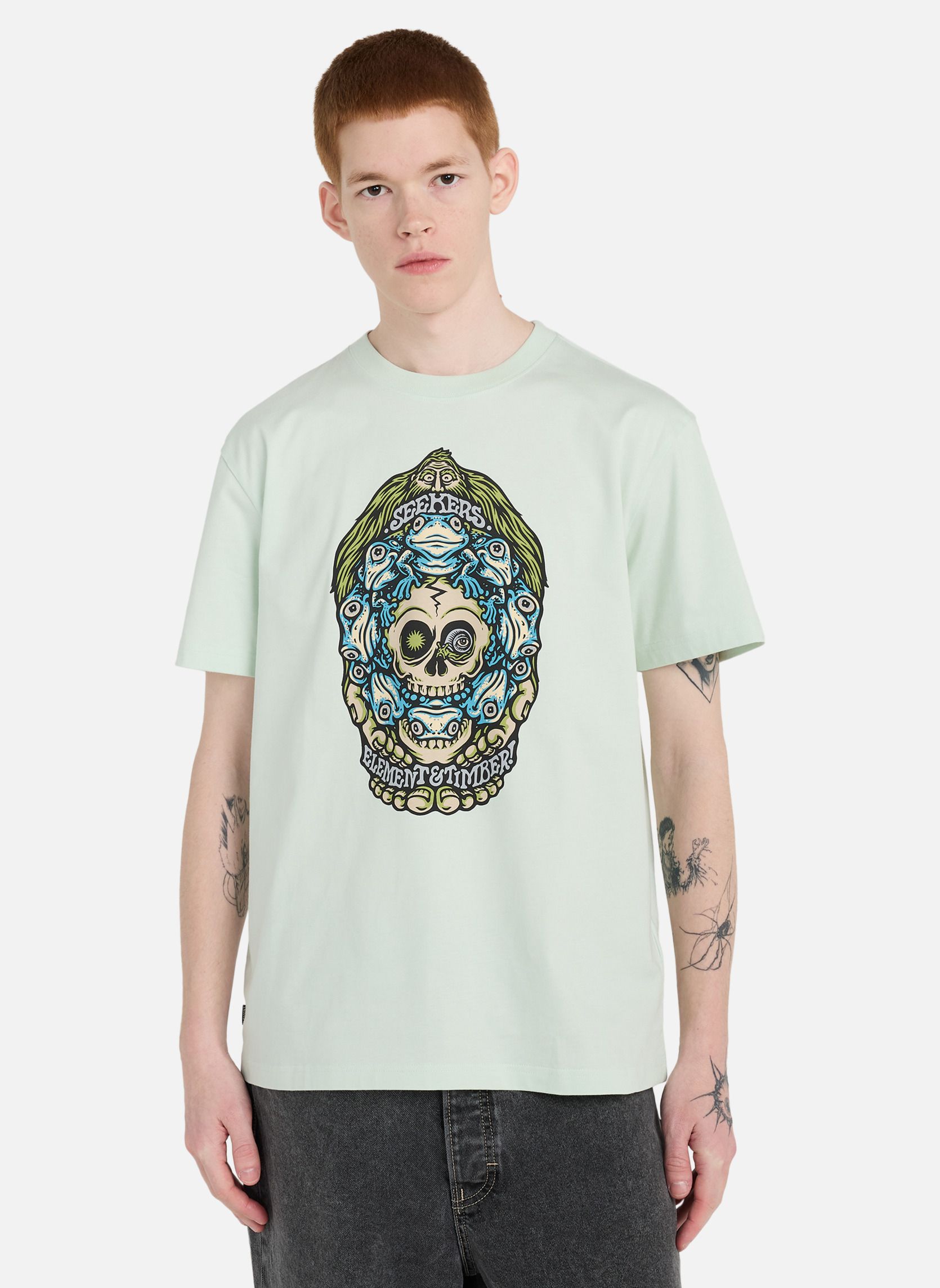 Element Tee-shirts Timber Orbit homme vert | Sarenza France