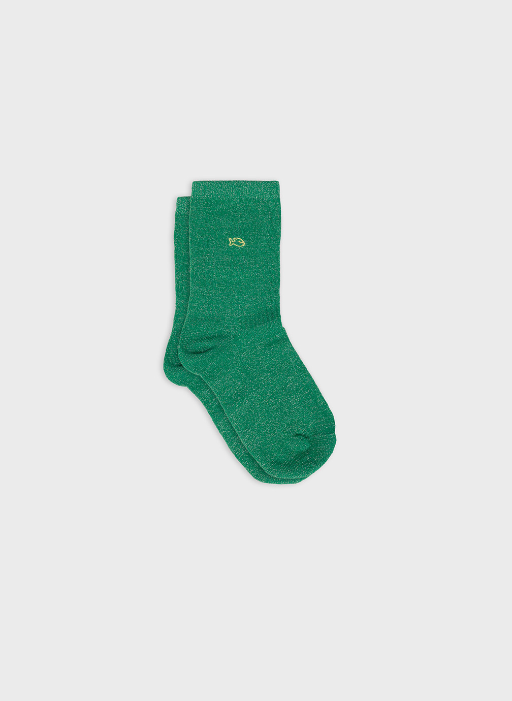 BILLYBELT Chaussettes Unie pailletée rose néon femme vert | Sarenza France