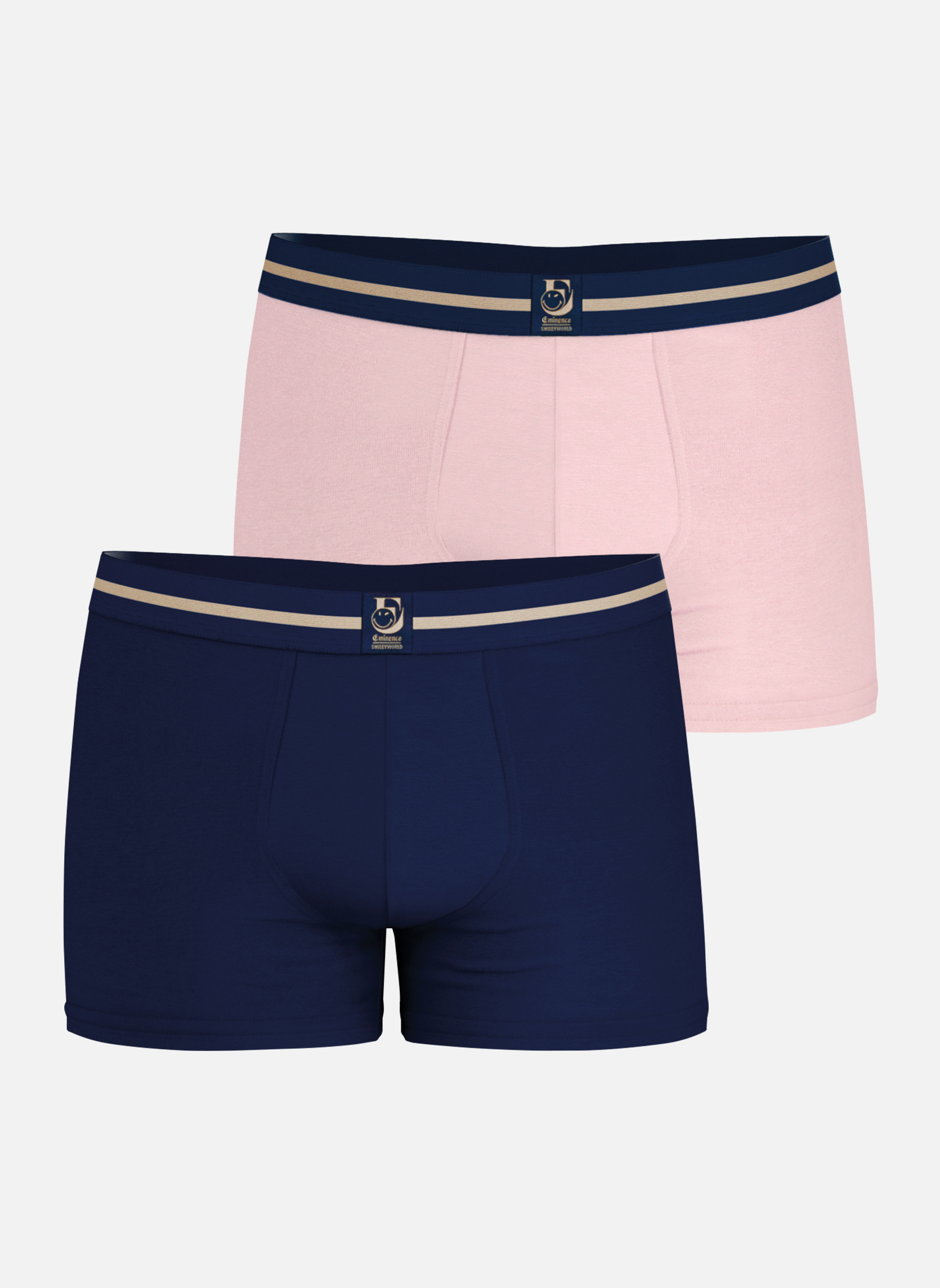 Eminence Boxers Lot de 2 boxers homme SmileyWorld® I - Rose - EMINENCE ...