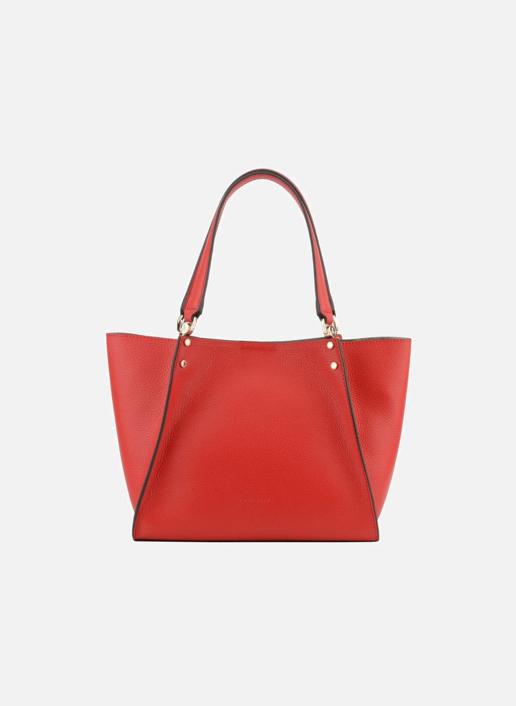 Pourchet Cabas Sac porté épaule Hebdo en cuir de veau grainé femme ...