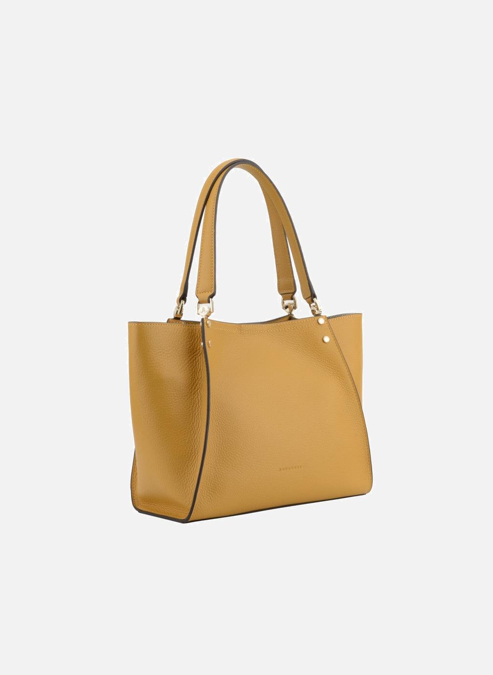 Pourchet Cabas Sac porté épaule Hebdo en cuir de veau grainé femme ...