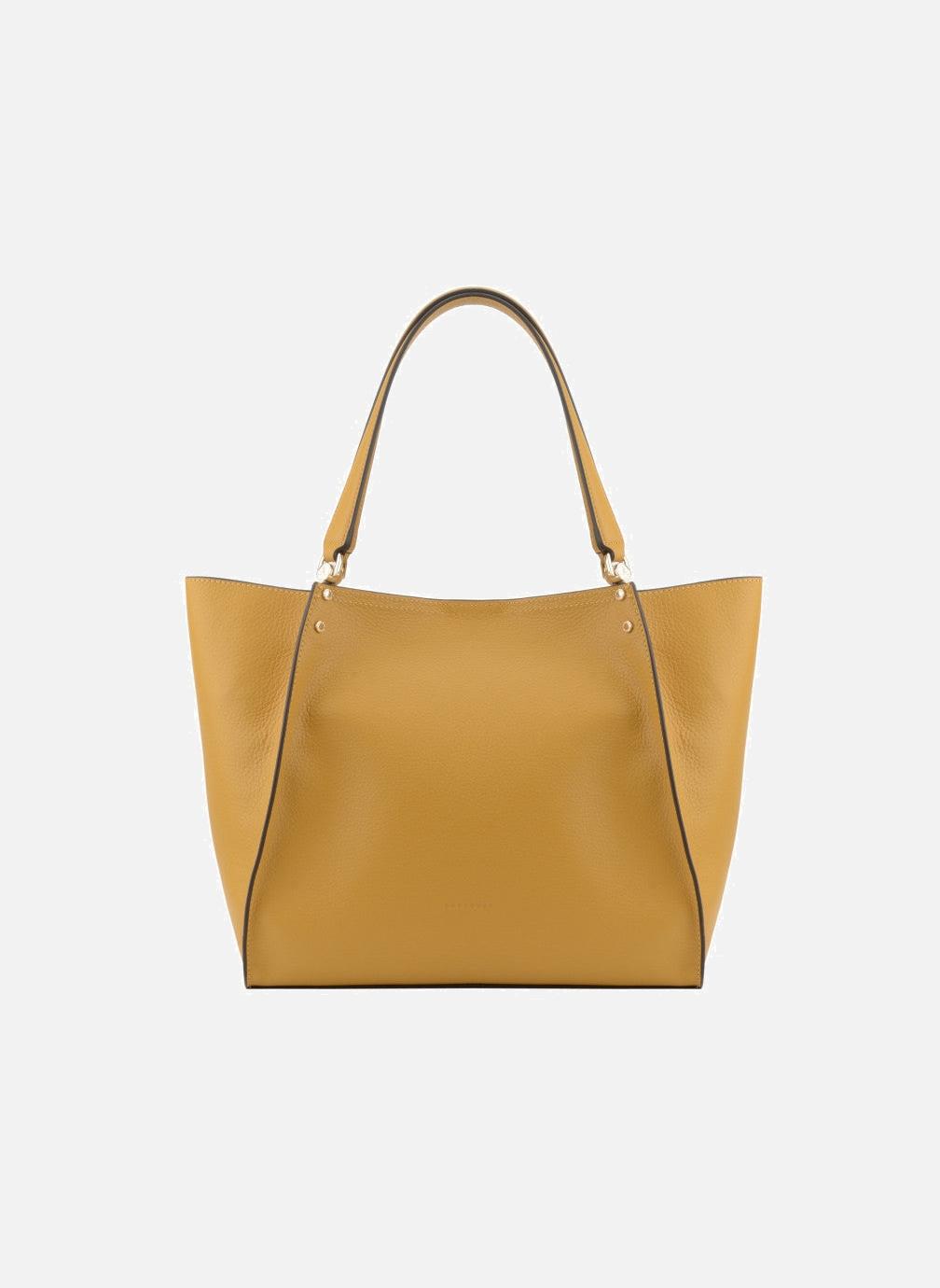 Pourchet Cabas Sac porté épaule Hebdo en cuir de veau grainé femme ...