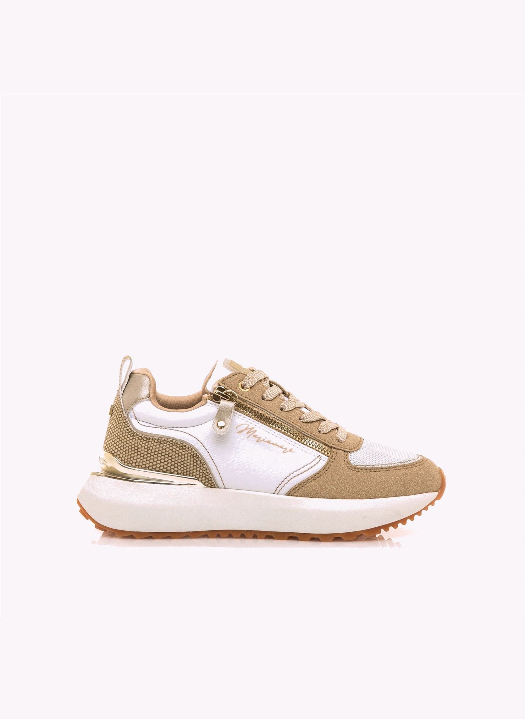MARIAMARE Baskets Sneakers Femme MARIAMARE 63662 beige 61973 femme ...