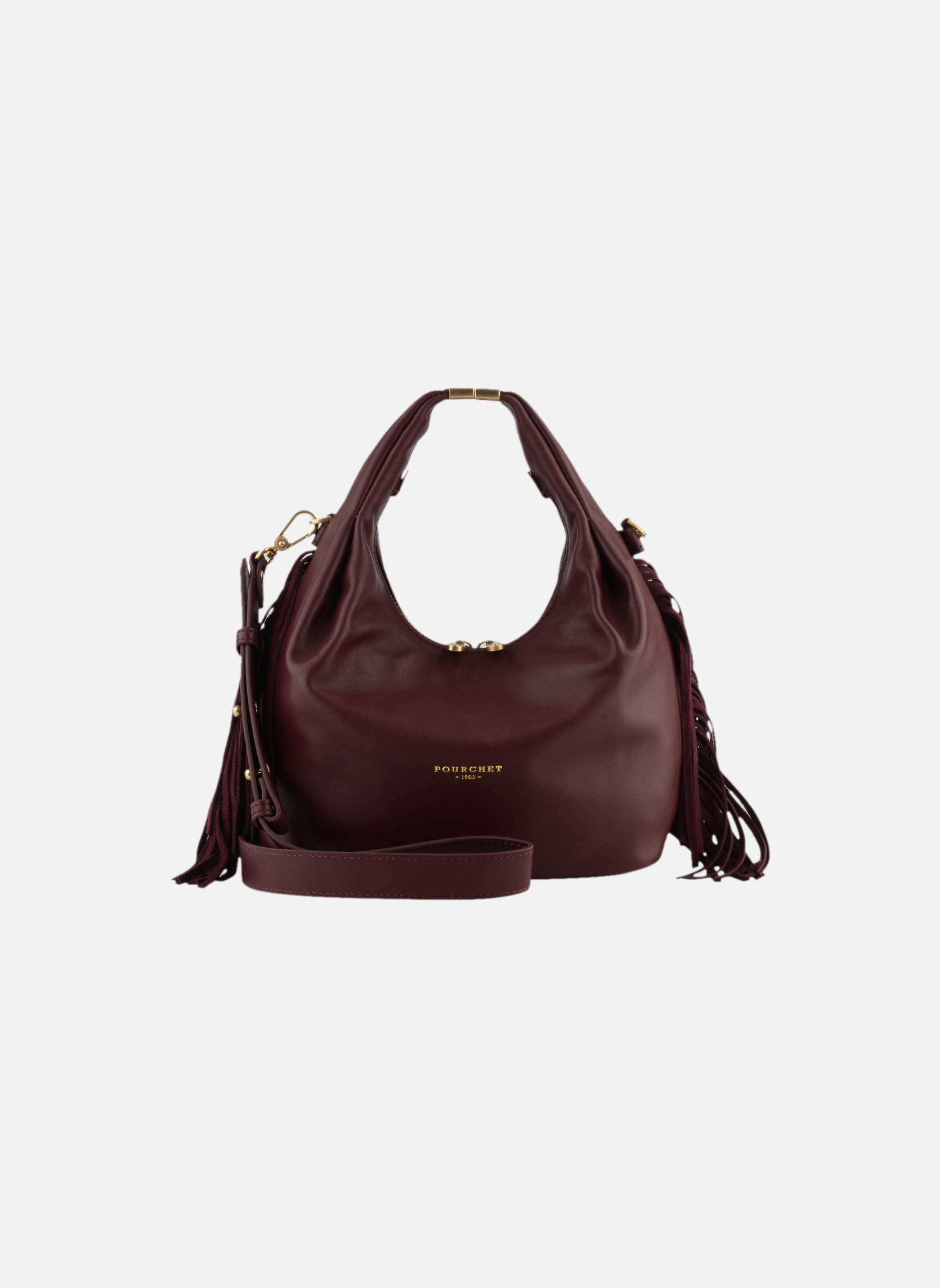 Pourchet Sacs bandoulière Sac porté main Arche à Franges en cuir de ...