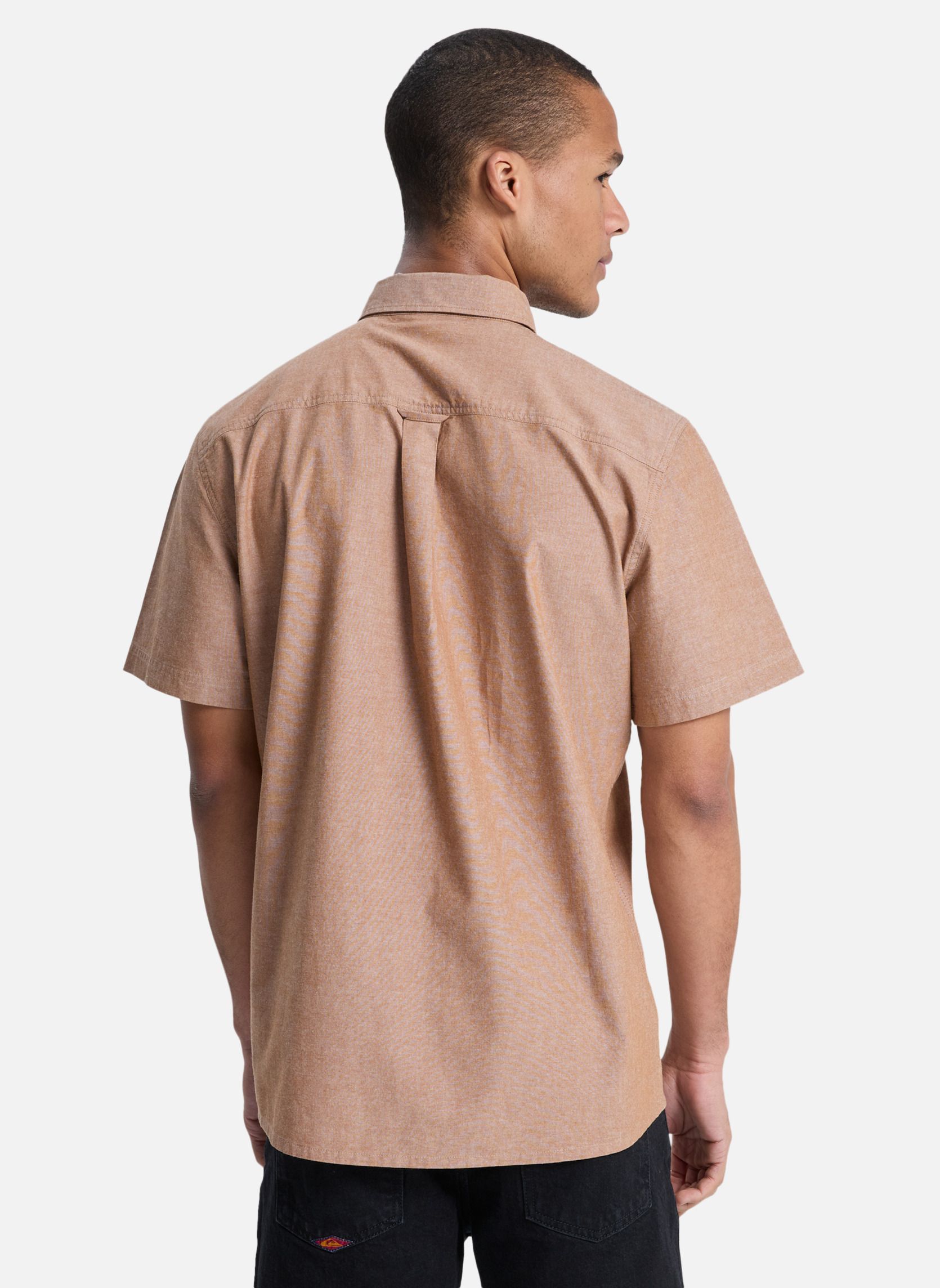 Quiksilver Chemises Chemise manches courtes DRUMFINS homme marron ...