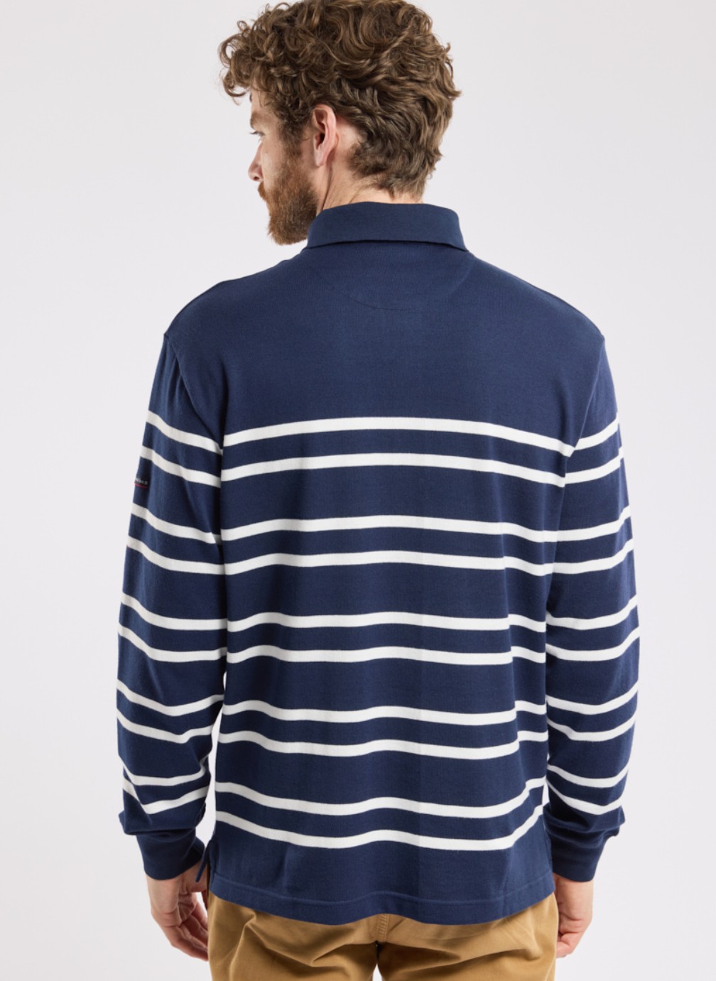 Armor Lux Polos manches courtes Polo 74177 marine deep/milk homme bleu ...